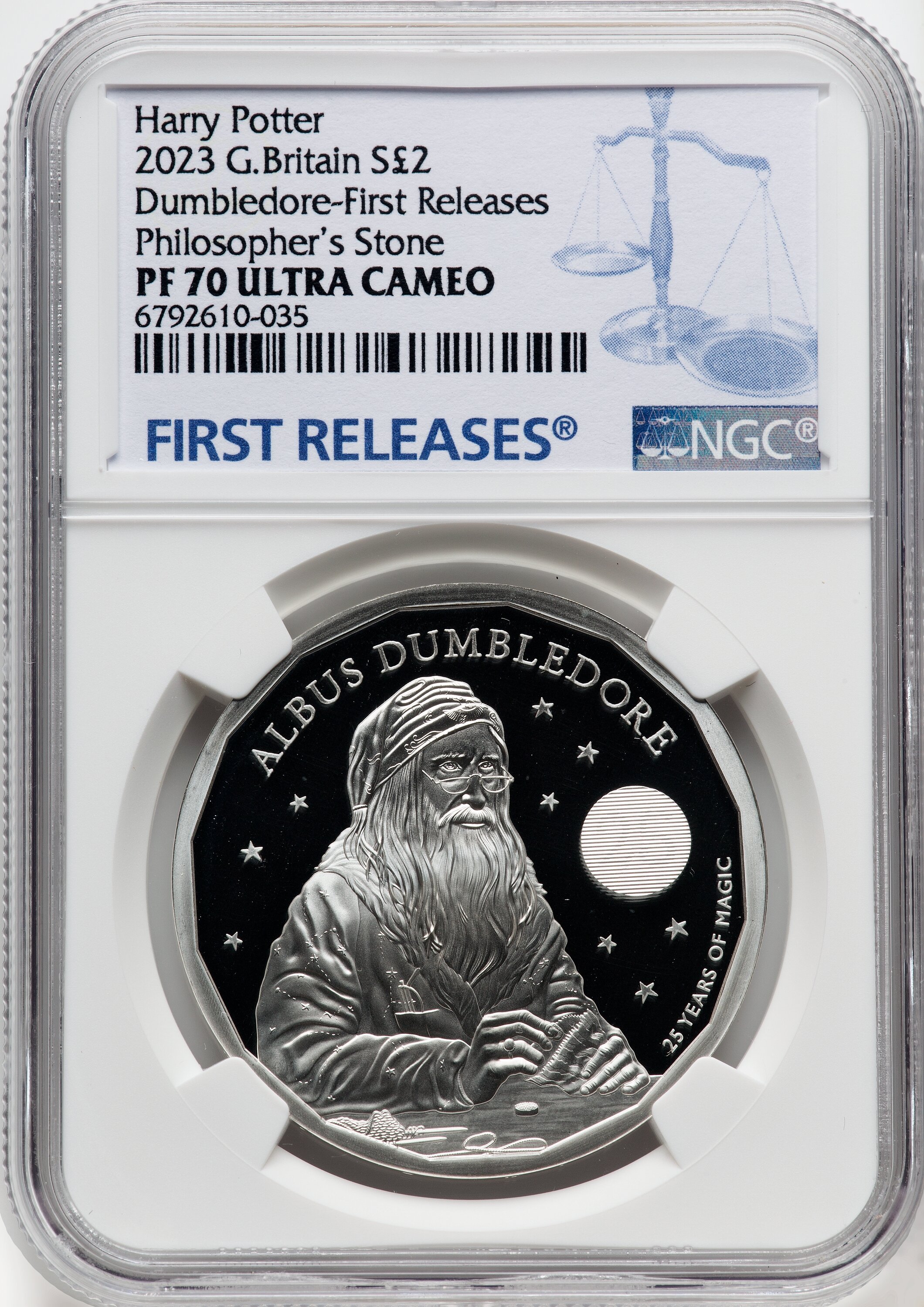 Great Britain: Charles III silver Proof "Professor Dumbledore" 2 | Lot ...