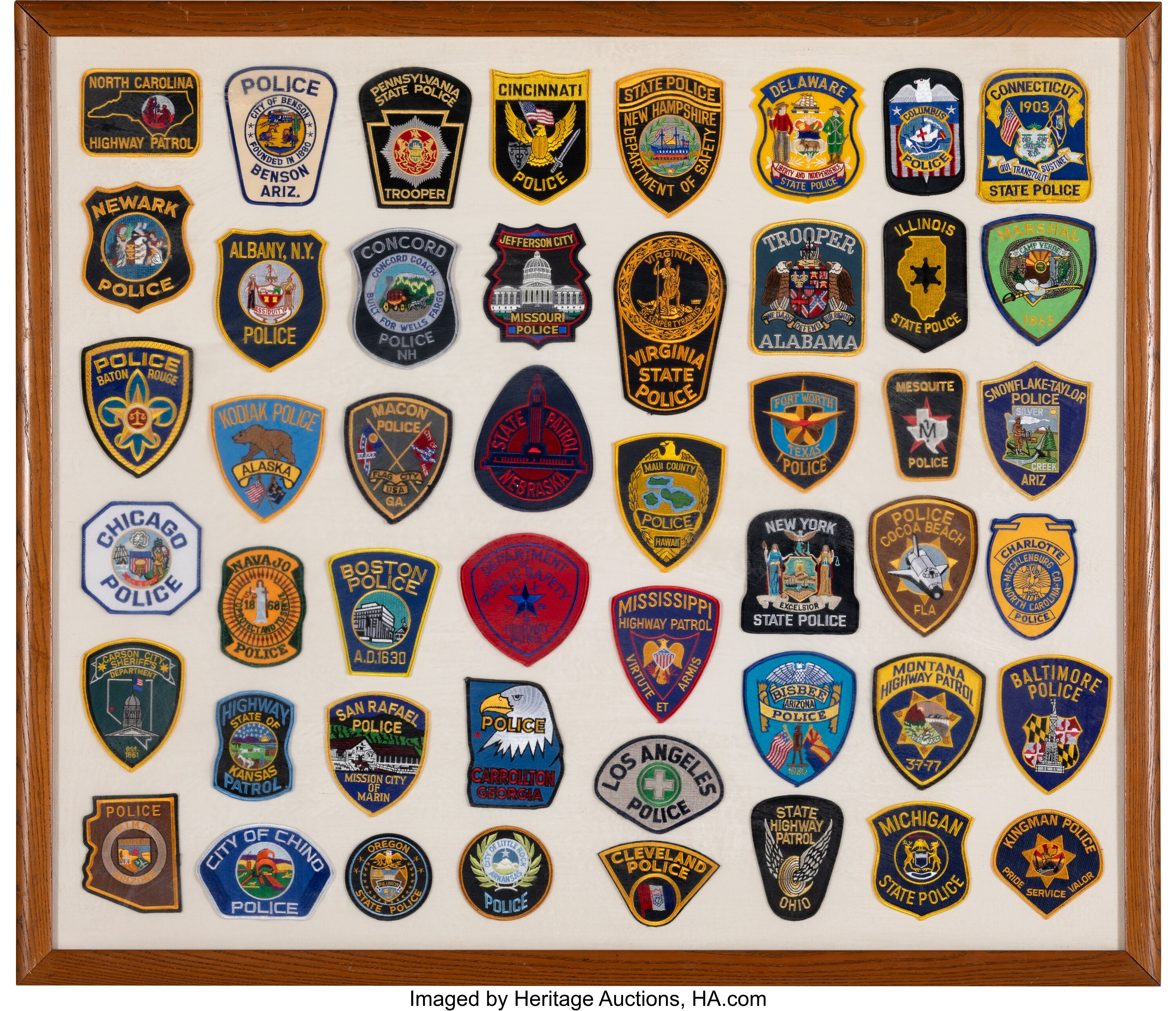 USA Police Department Patches (1970s-1980s). Very Fine+. Police | Lot ...