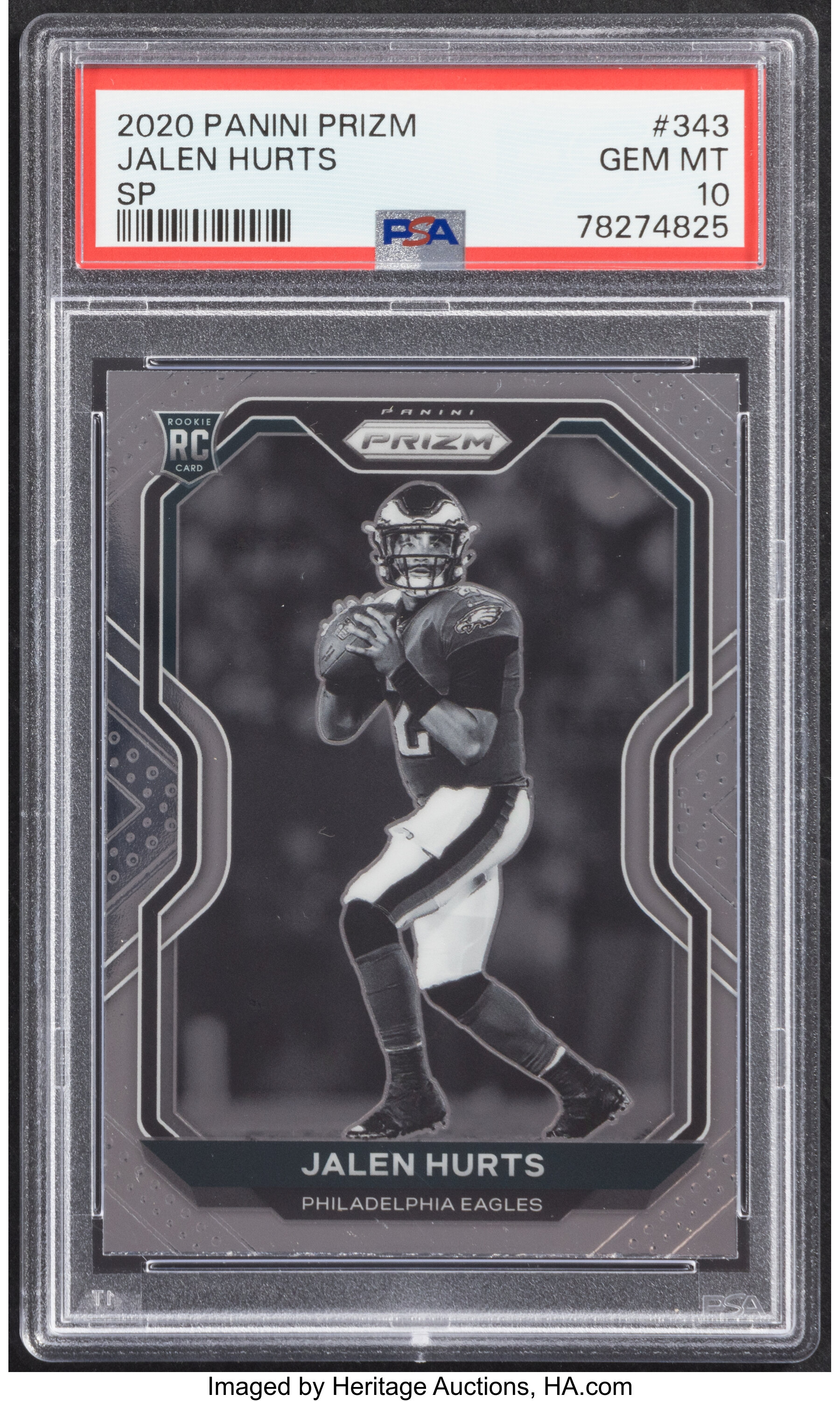2020 Panini Prizm Jalen Hurts (SP) #343 PSA Gem Mint 10. ... | Lot ...