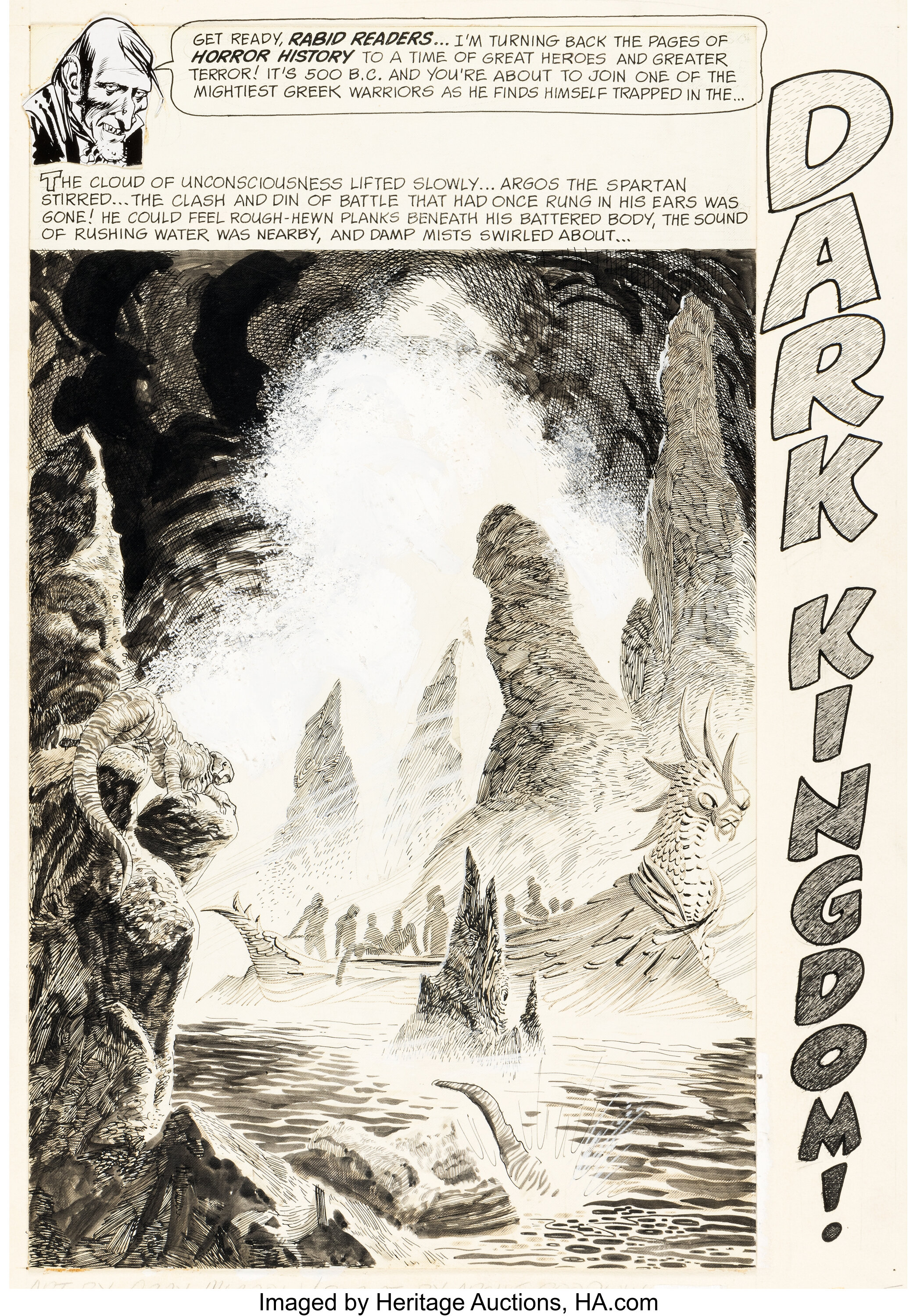 Gray Morrow Creepy #9 Splash Page 1 Original Art (Warren, 1966 ...