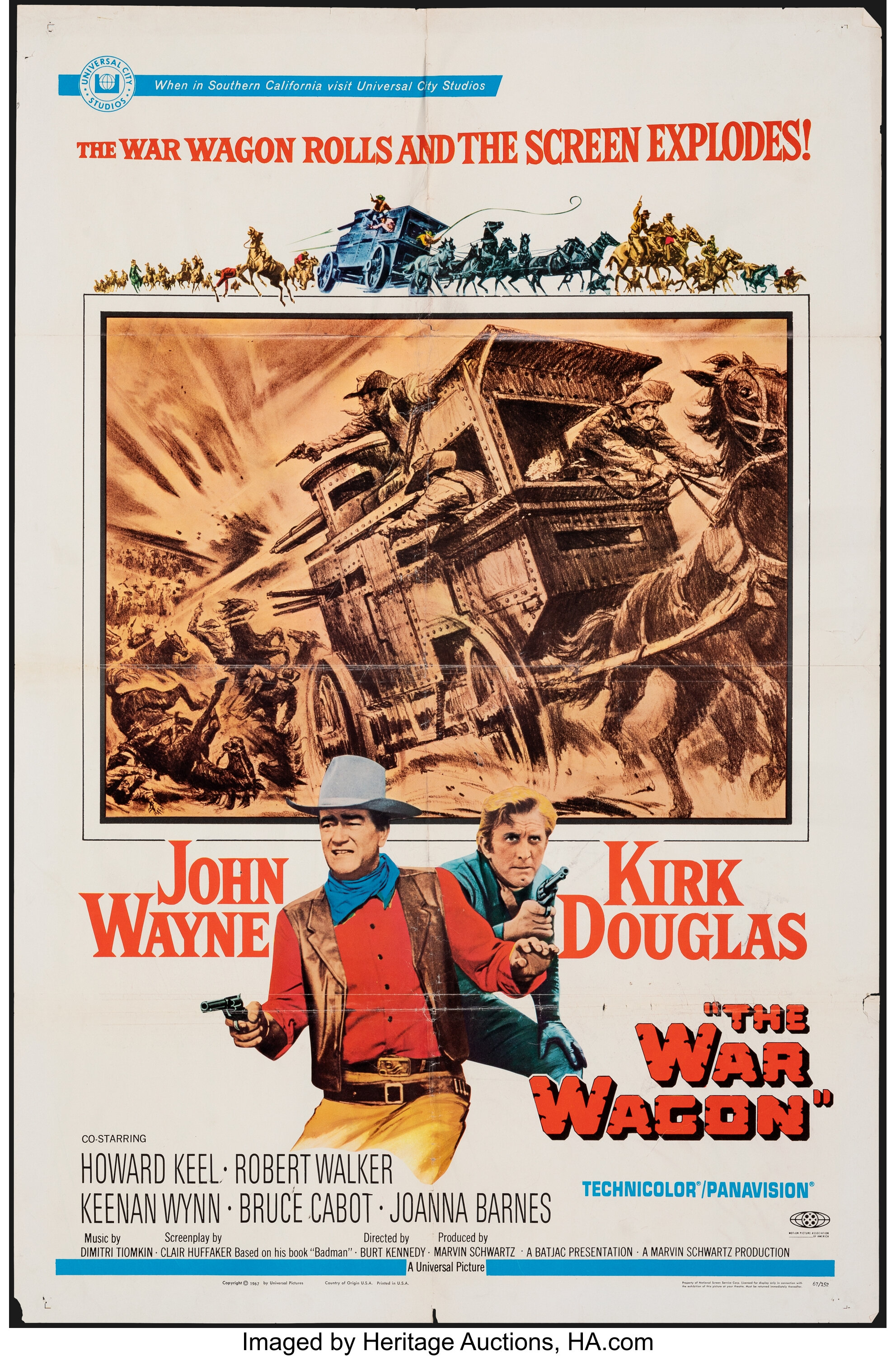The War Wagon & Other Lots (Universal, 1967). Folded, Overall: | Lot ...