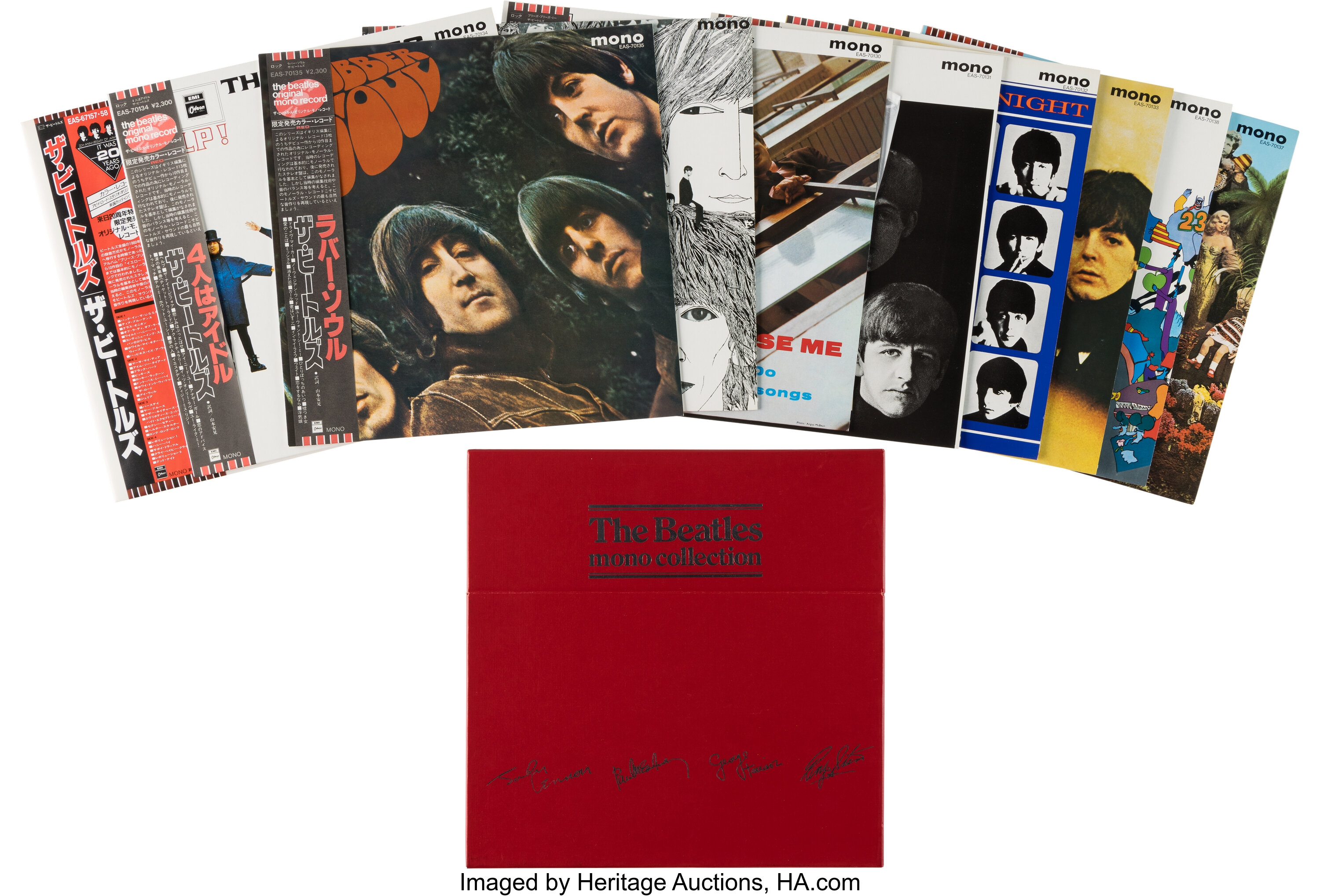 The Beatles Mono Collection Japanese Red LP Vinyl Record Boxed Set ...