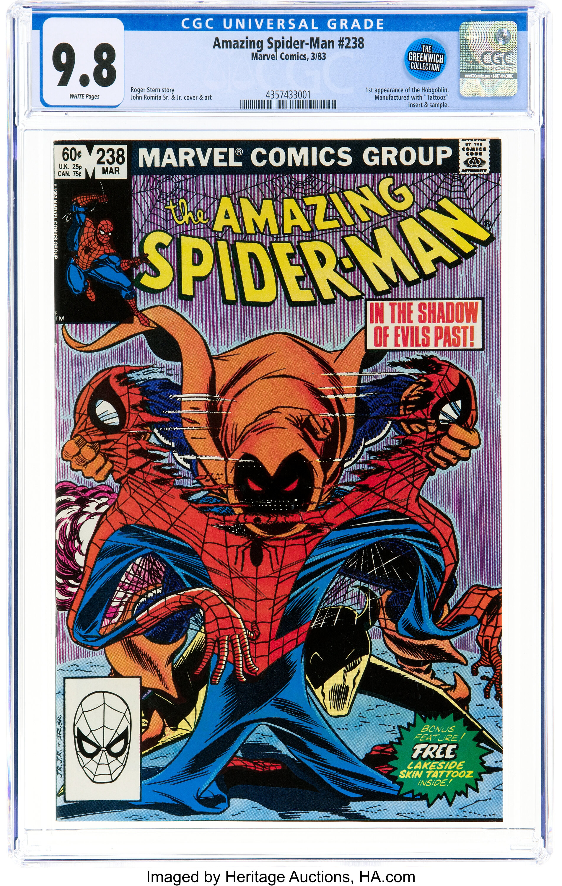 The Amazing Spider-Man #238 (Marvel, 1983) CGC NM/MT 9.8 White | Lot ...