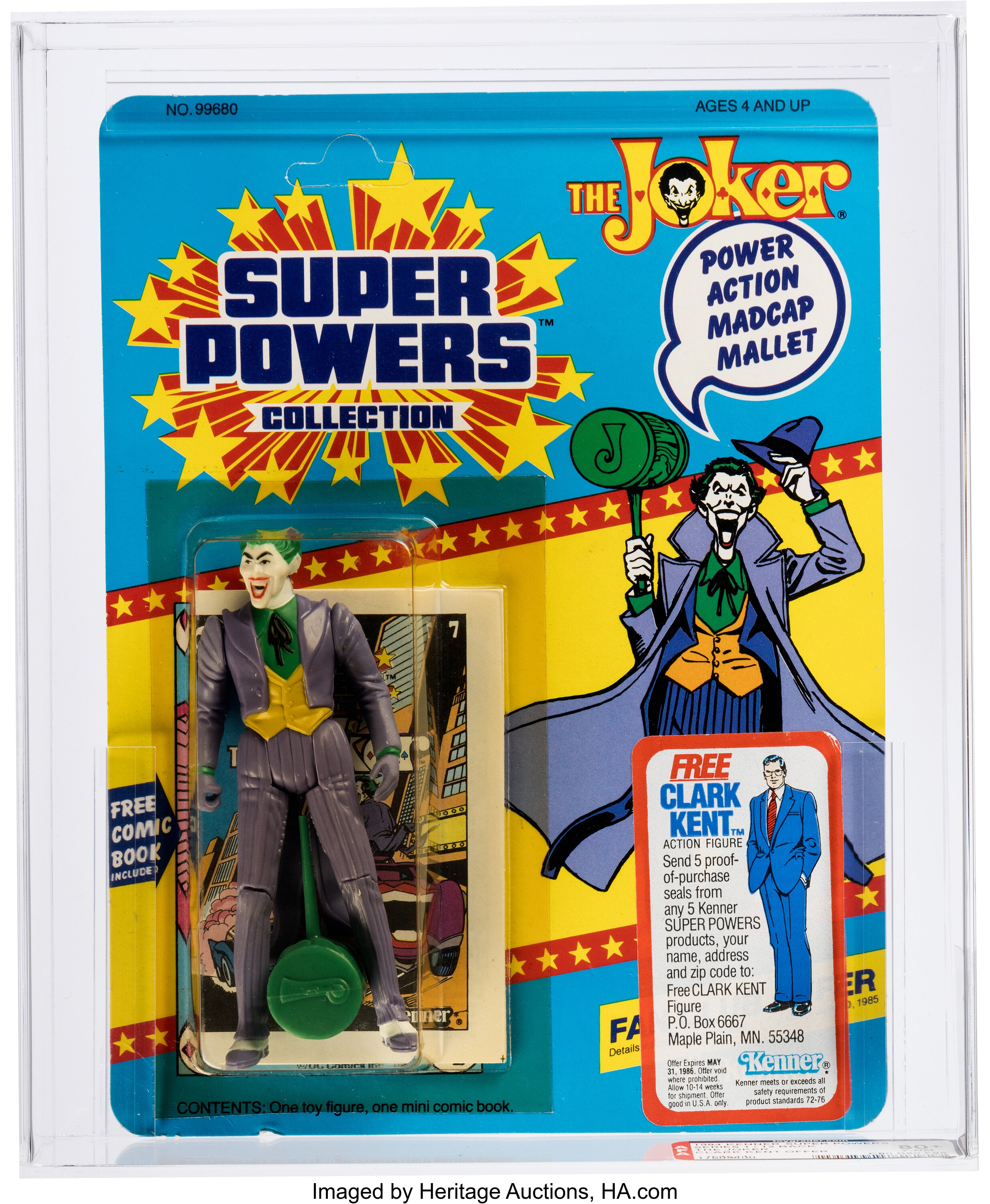 Super Powers Collection Joker AFA Y-80+ (Kenner, 1984).... Action | Lot ...