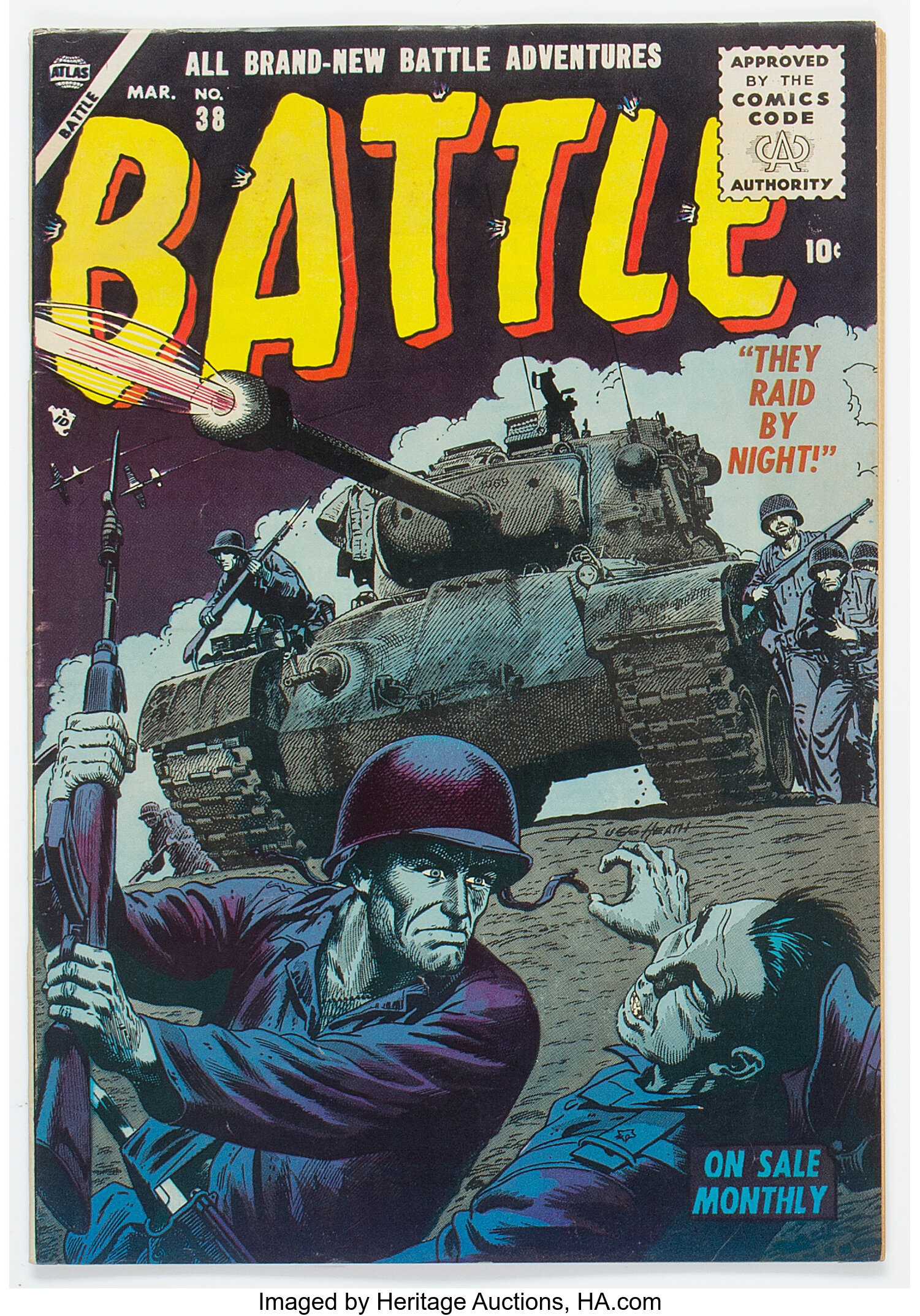 Battle #38 (Atlas/Marvel, 1955) Condition: VF-.... Golden Age | Lot ...