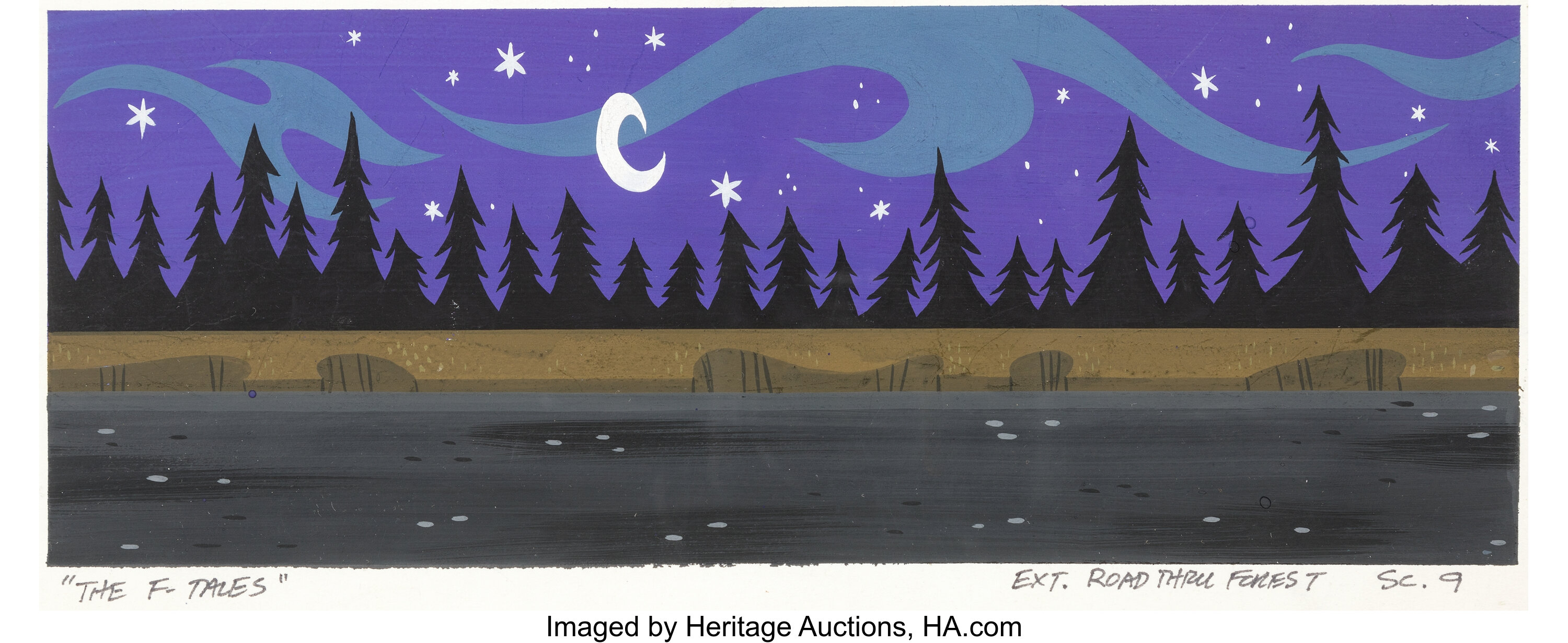 The F-Tales Color Key Painting by Tim Biskup (Nickelodeon, 1998). | Lot ...
