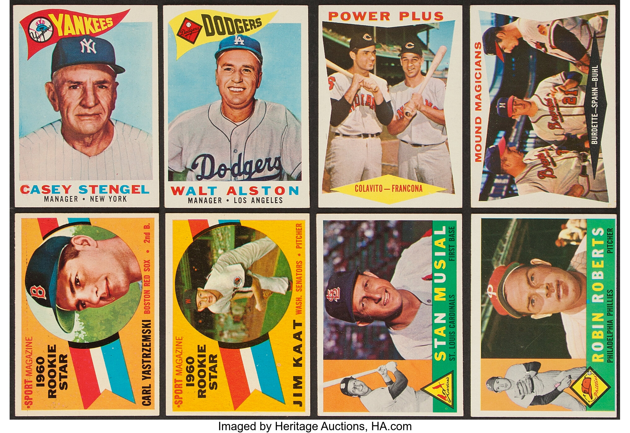 1960 Topps Baseball Collection (153) with Yastrzemski Rookie! ... | Lot ...