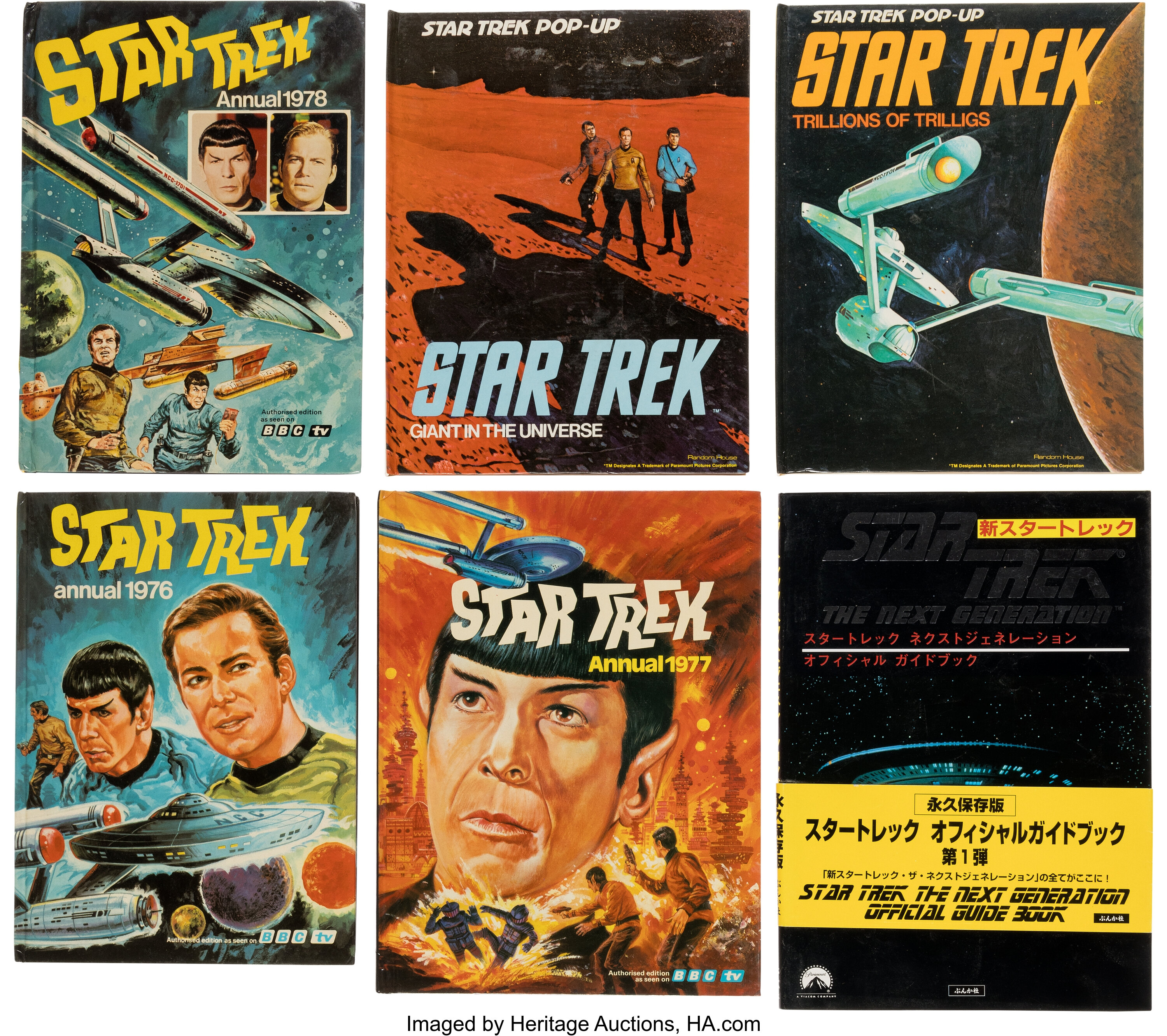 Collection of Greg Jein's Personal Star Trek-Related Books (1 Box ...