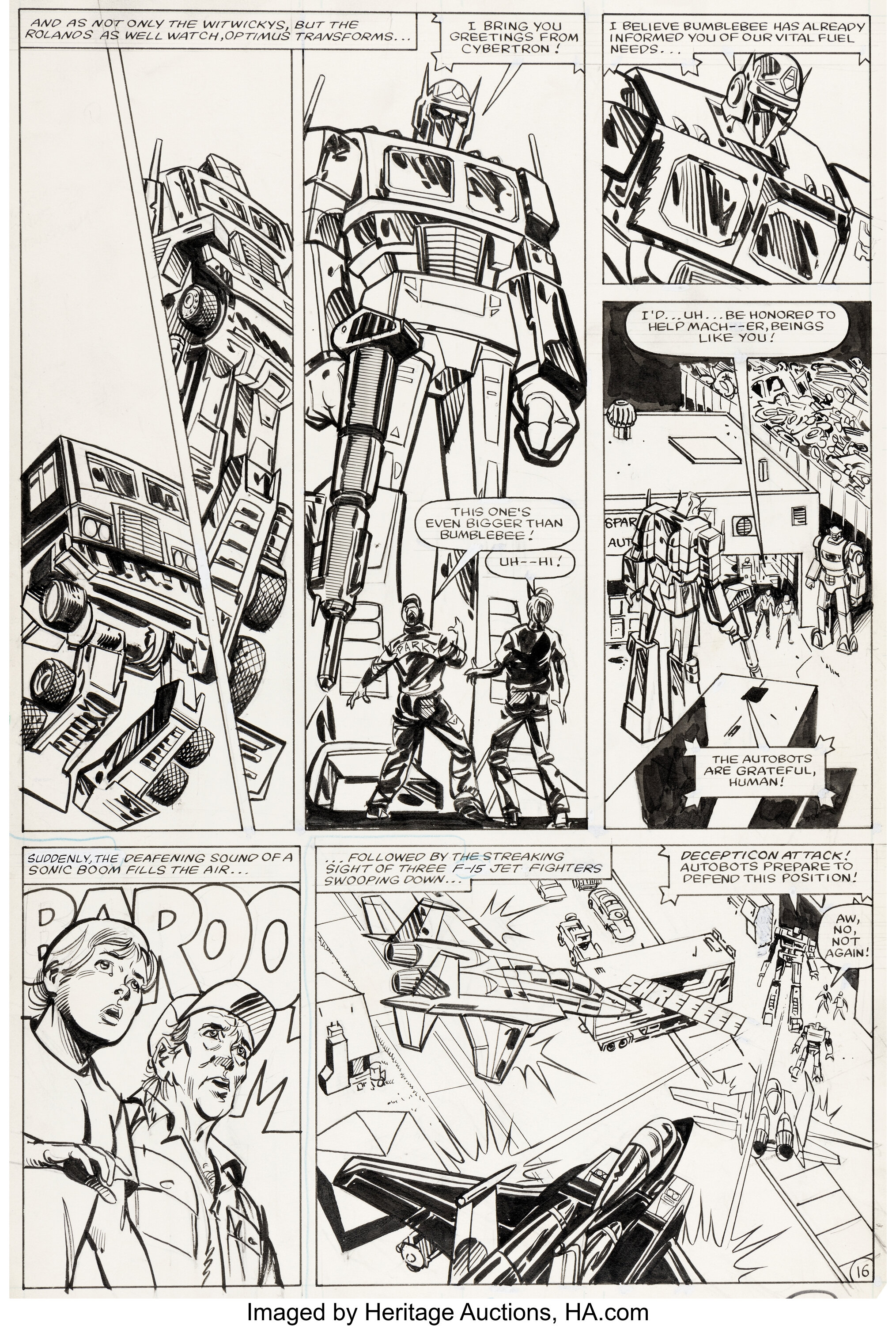 Frank Springer and Kim DeMulder Transformers #2 Story Page 16 | Lot ...