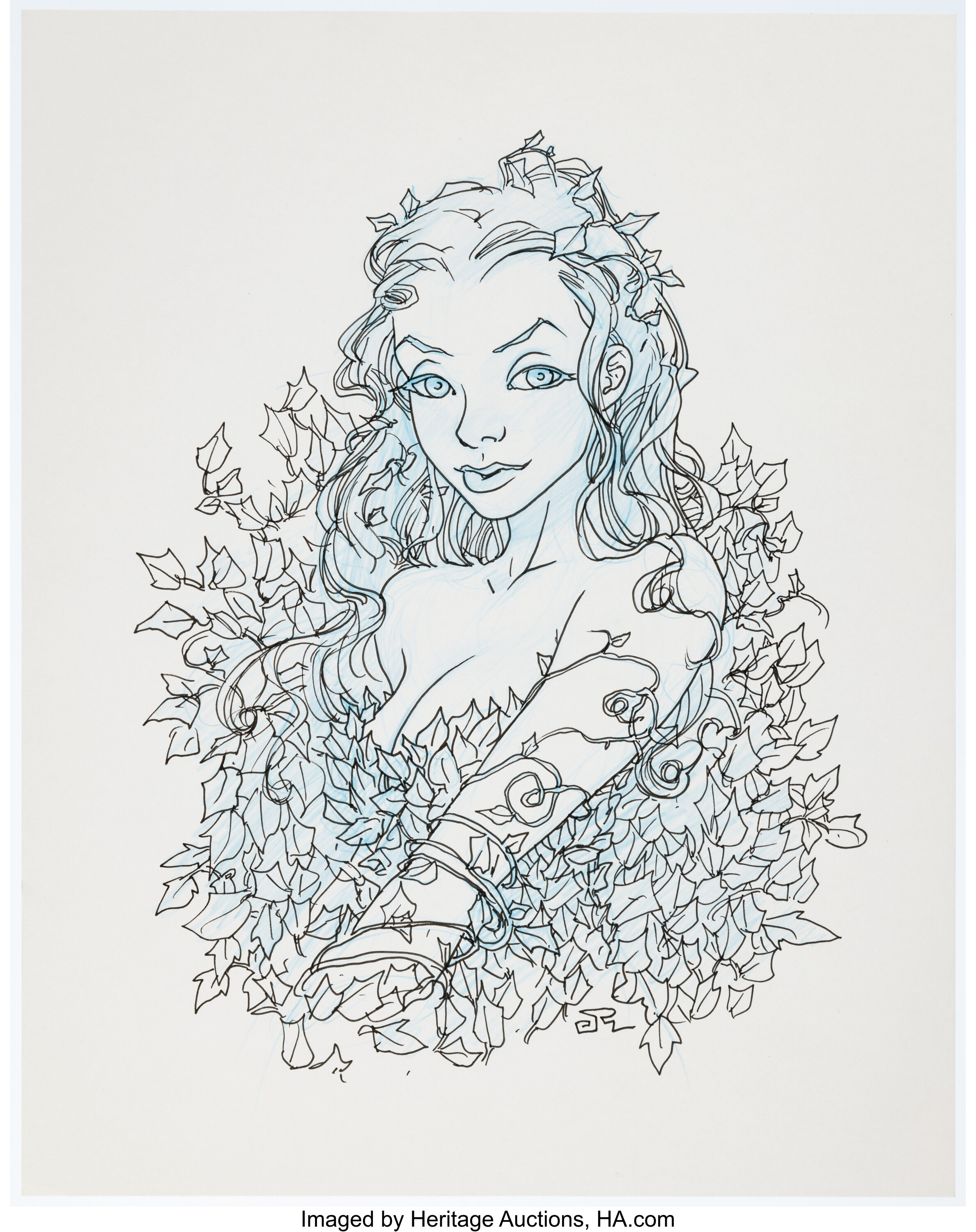 Joshua Middleton - Poison Ivy Illustration Original Art (c. | Lot ...