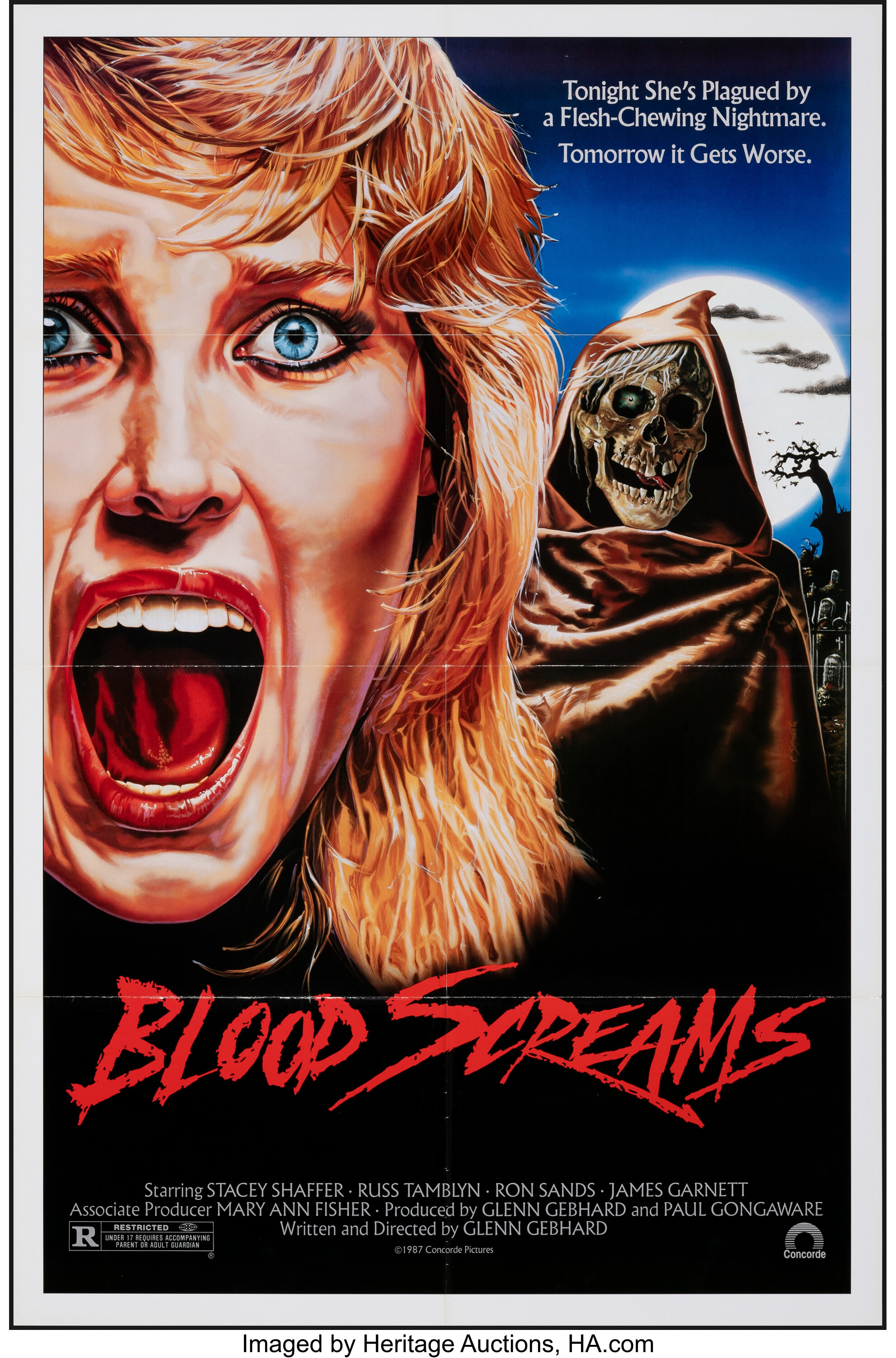 Blood Screams & Other Lots (Concorde, 1989). Folded, Very Fine-. | Lot ...