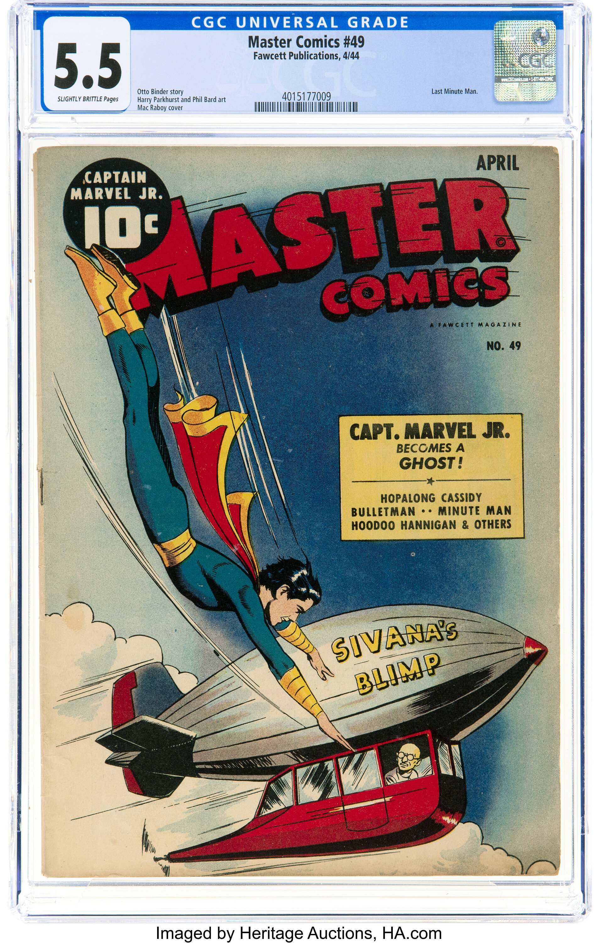 Master Comics #49 (Fawcett Publications, 1944) CGC FN- 5.5 Slightly ...