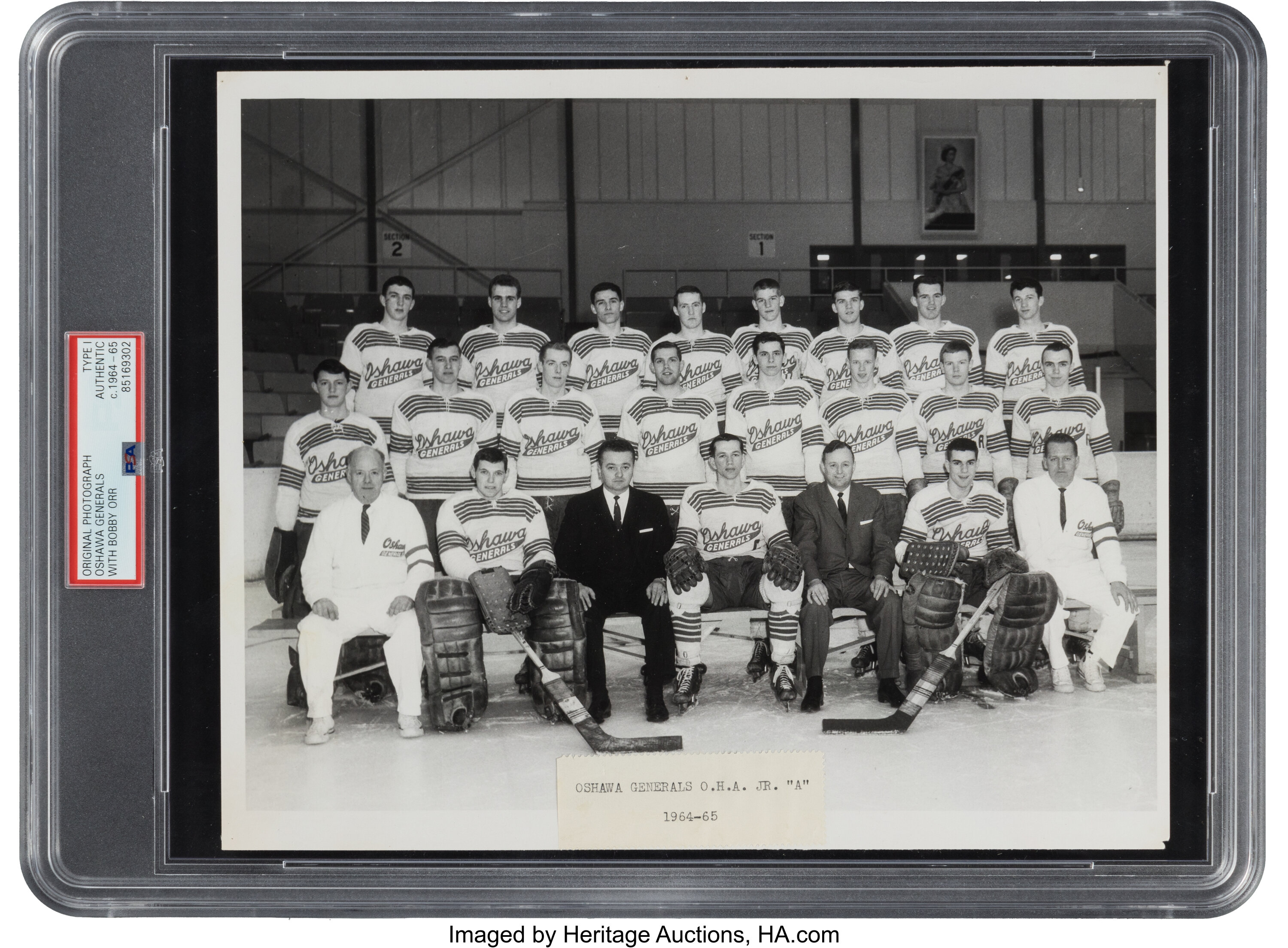 1964-65 Oshawa Generals Team Original Photograph, PSA/DNA Type | Lot ...