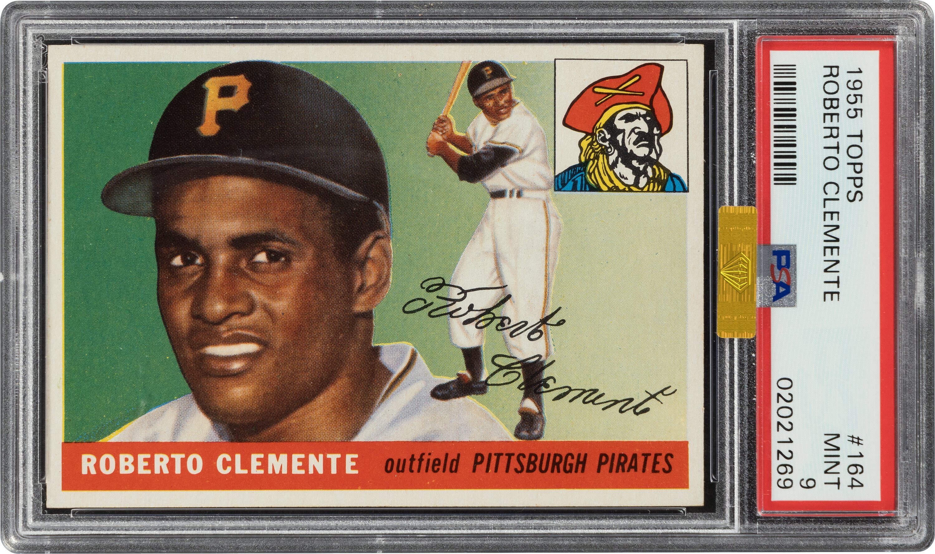 1955 Topps Roberto Clemente #164 PSA Mint 9.. ... | Inv #10162027 ...