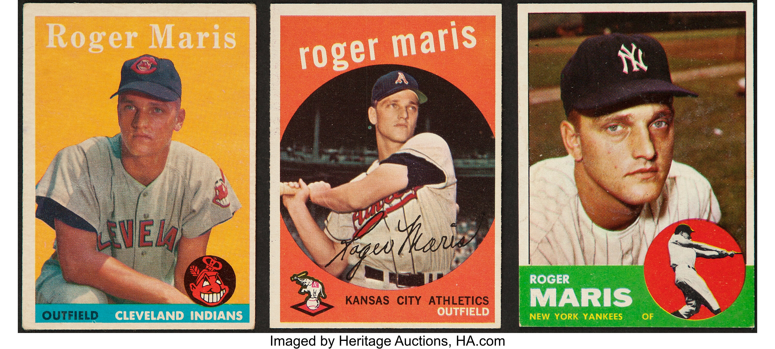 1958-1963 Topps Roger Maris Lot of 3.... Baseball Cards Lots | Lot ...