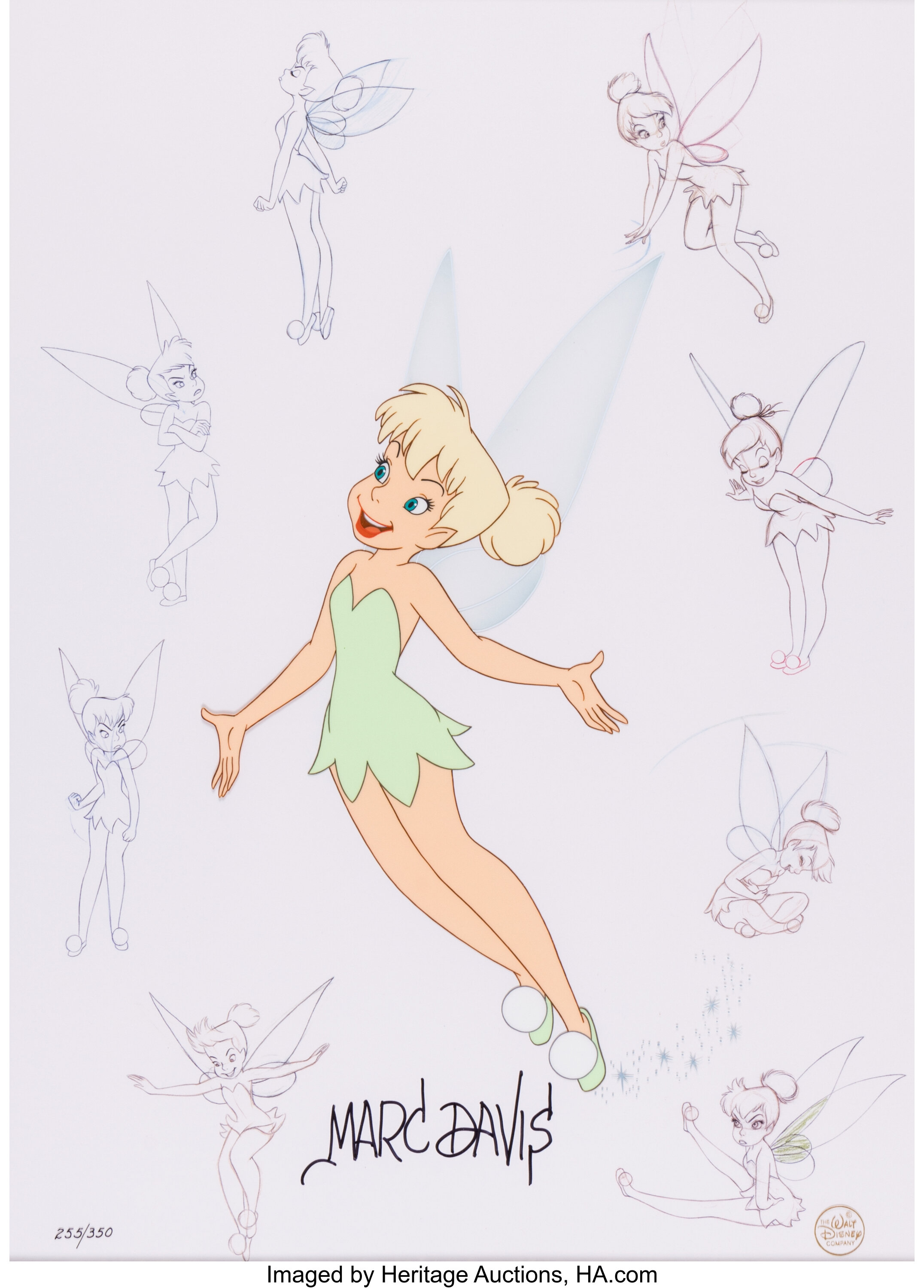 Marc Davis "Tinker Bell" Disney Master Series Signed Limited | Lot ...