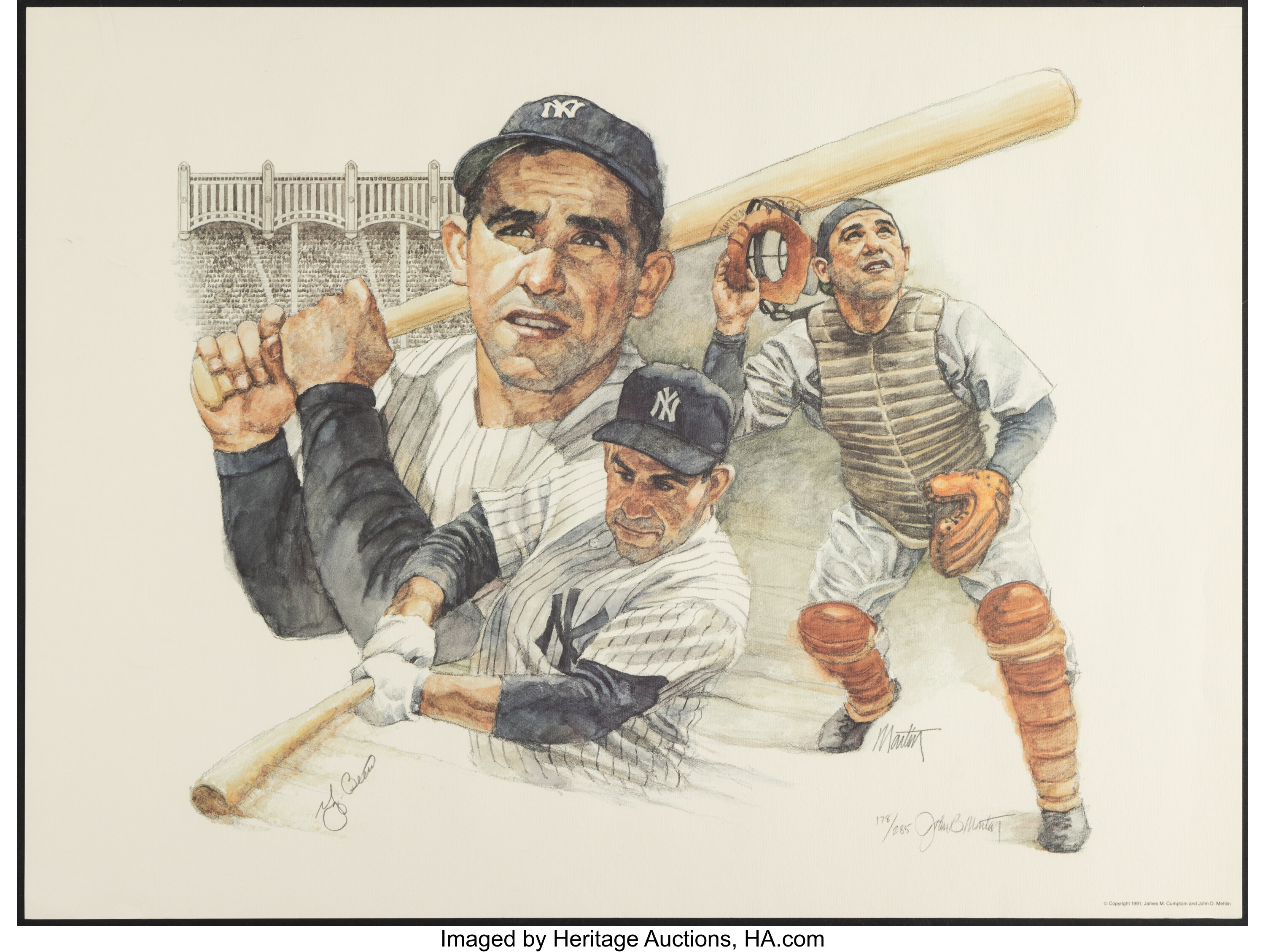 MLB Legends Signed Prints, Lot of 5.... Miscellaneous Collectibles ...