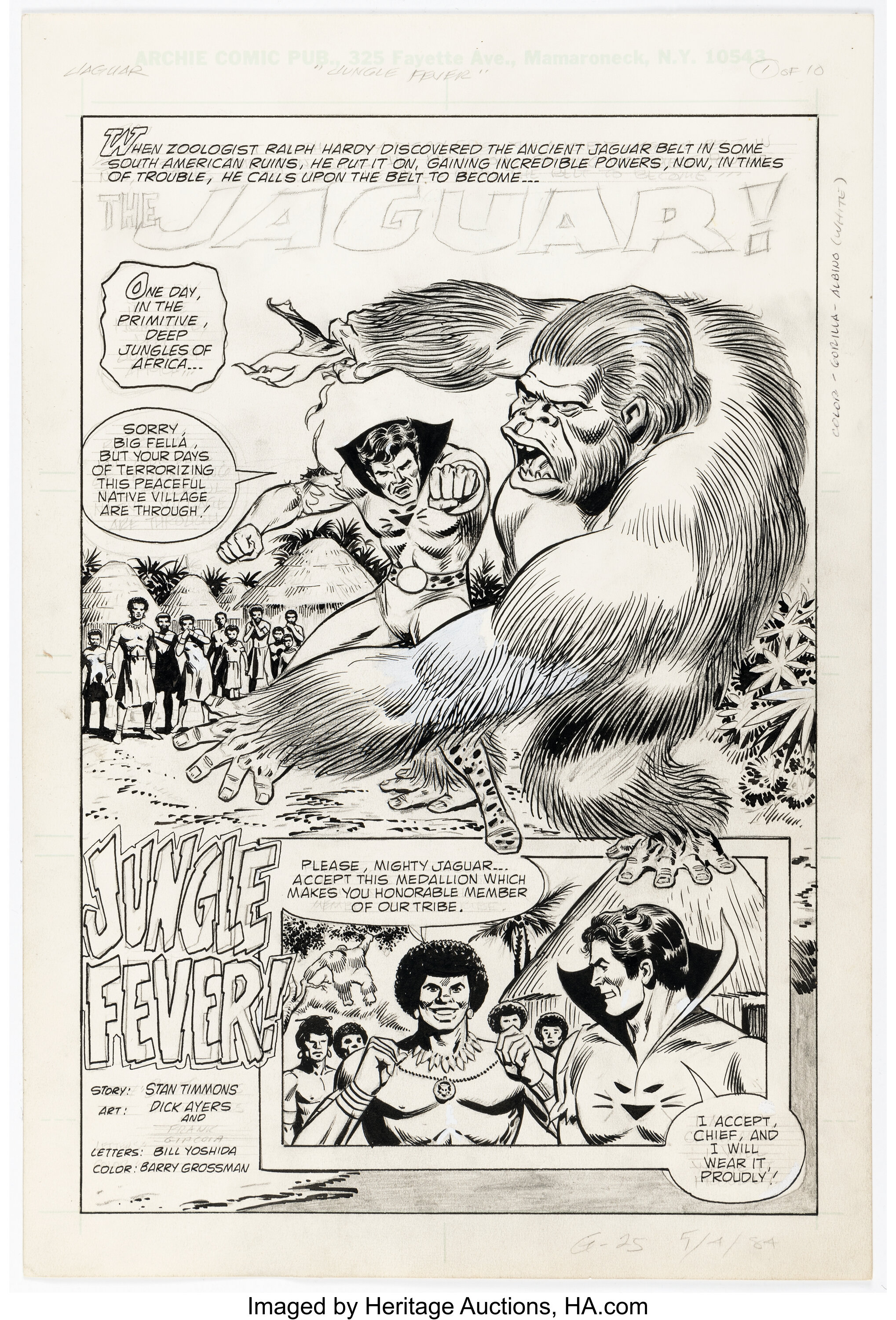 Dick Ayers and Frank Giacoia (attributed) Jaguar Unpublished | Lot ...
