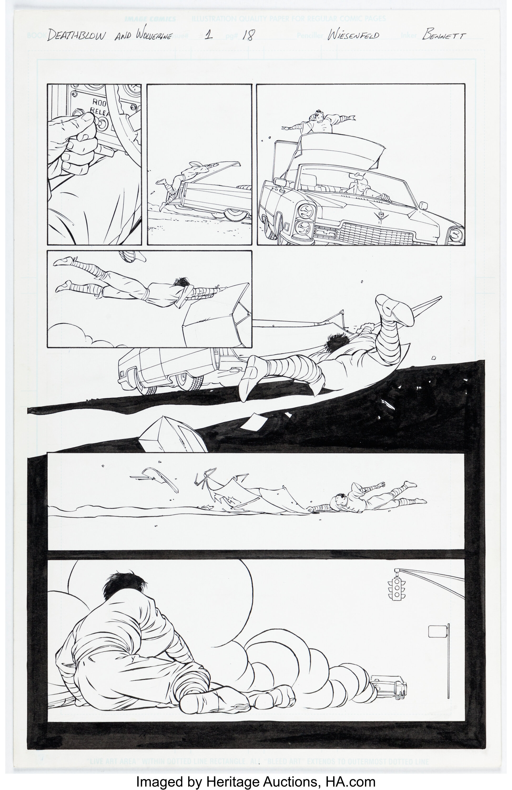 Aron Wiesenfeld and Richard Bennett Deathblow / Wolverine #1 Story ...
