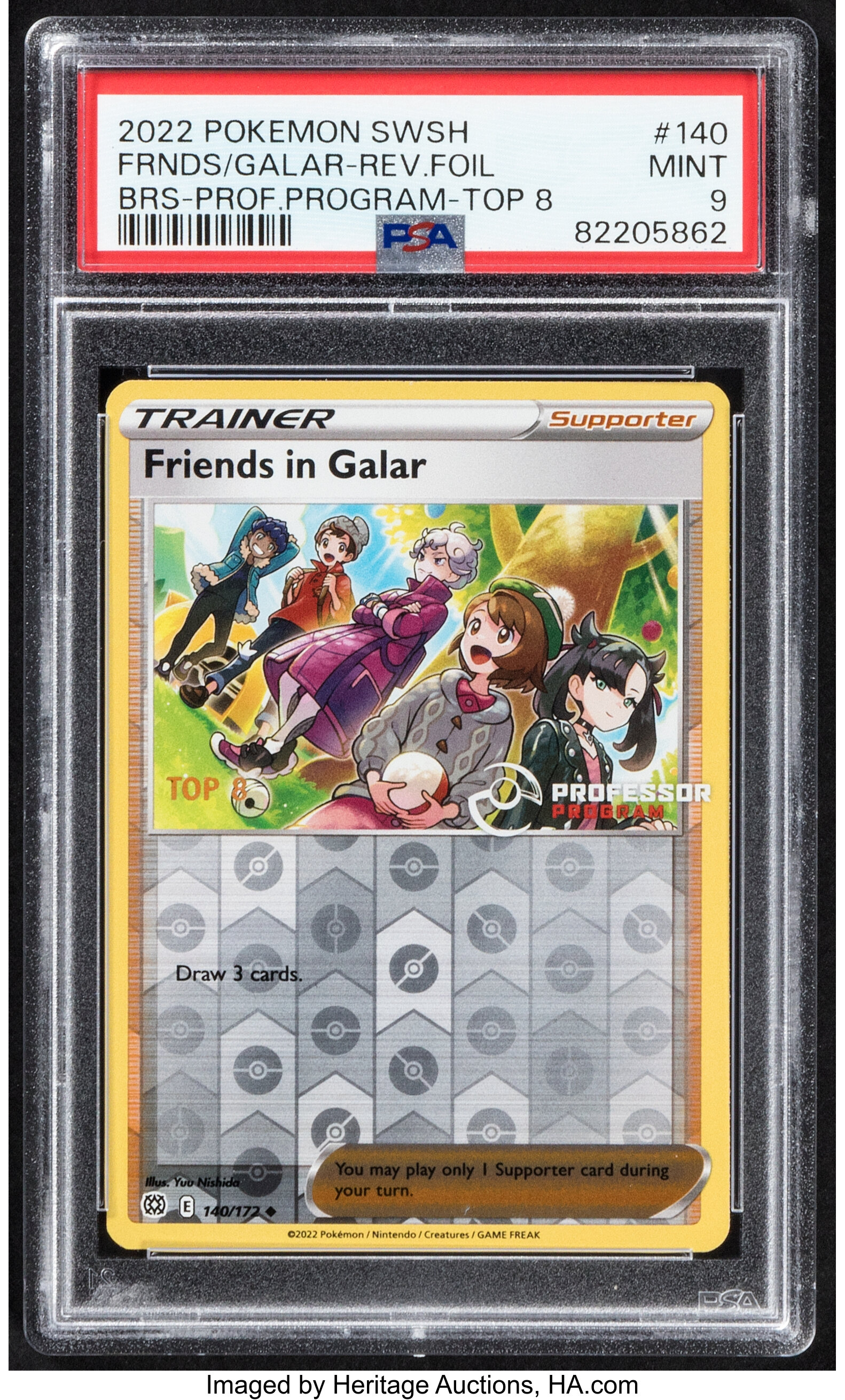 Pokémon Friends in Galar 140 Professor Cup TOP 8 Card PSA Trading | Lot ...
