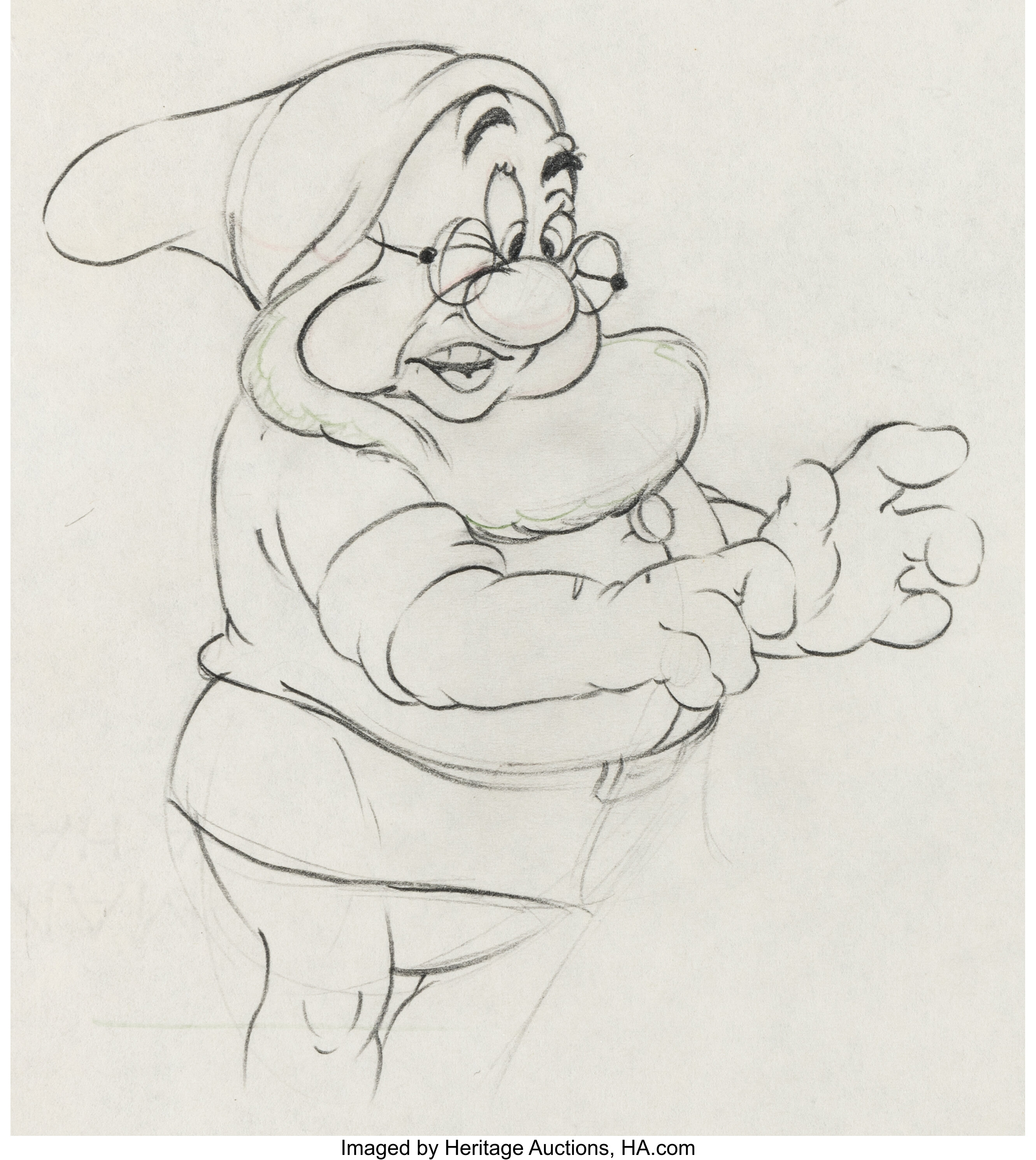 Snow White and the Seven Dwarfs Doc Animation Drawing (Walt Disney ...