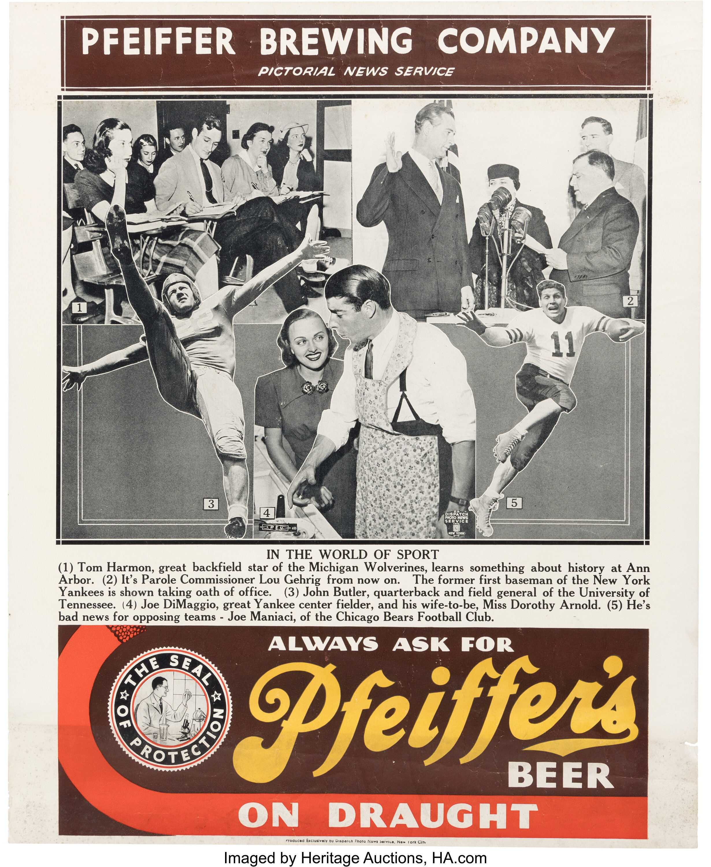 1930's Pfeiffer Brewing Company News Pages Lot of 3, Featuring New ...