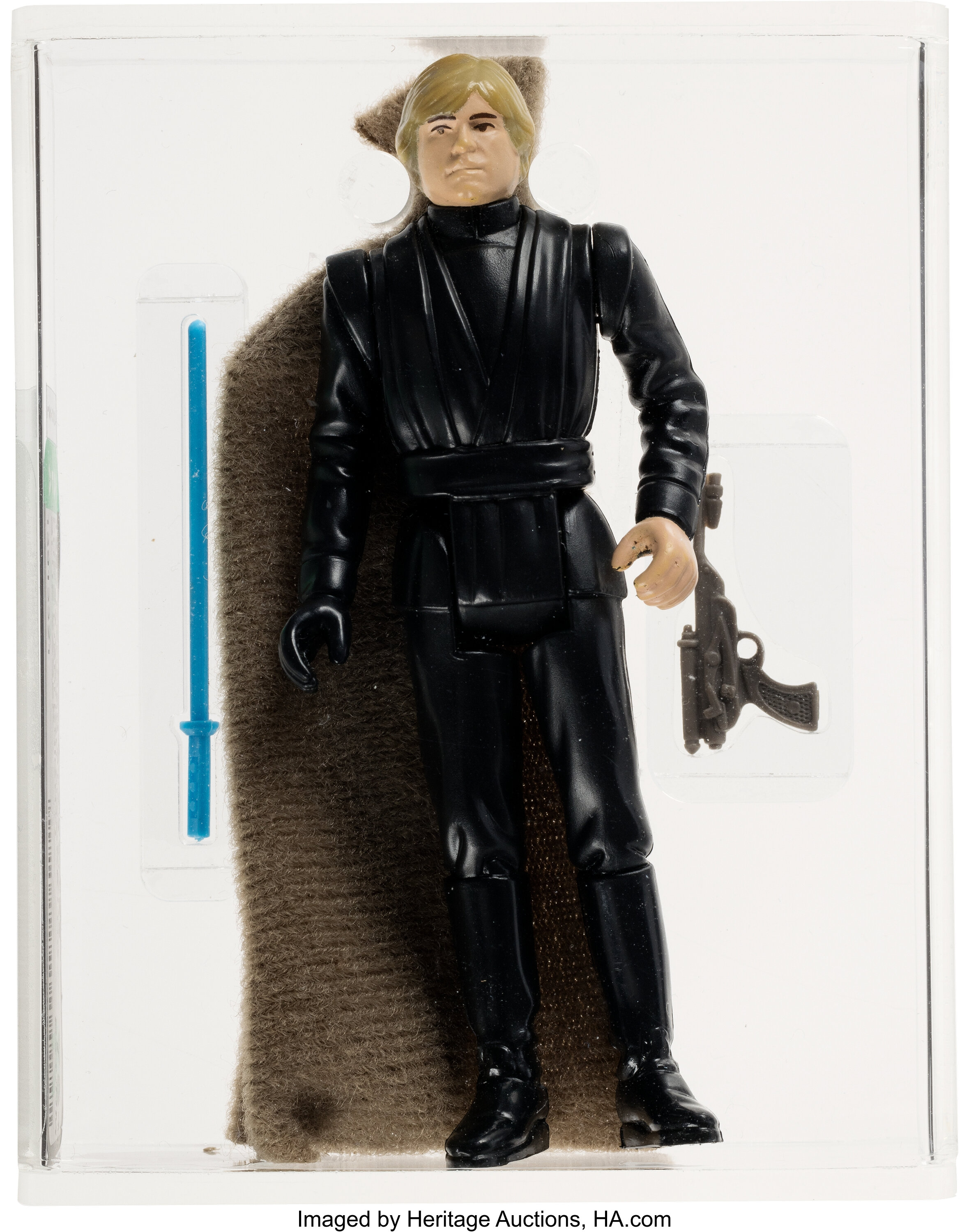 Star Wars Luke Skywalker Jedi Knight Blue Lightsaber AFA 75+ Loose ...