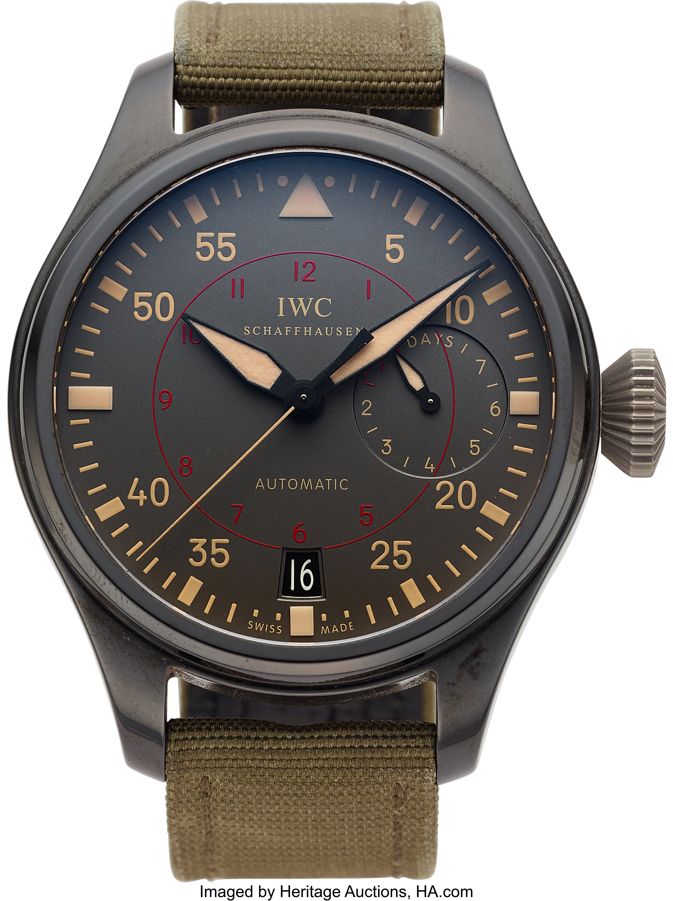 IWC Big Pilot, Top Gun Miramar Automatic 7-Day, Ceramic, Ref. | Lot ...