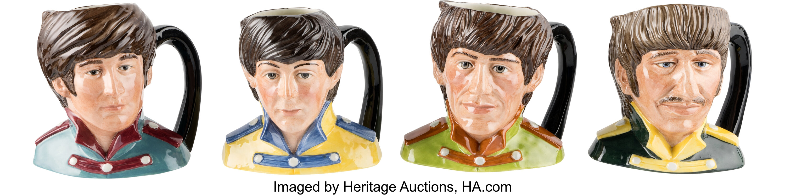 The Beatles Set of Four Royal Doulton Character Mugs (1984). ... | Lot ...