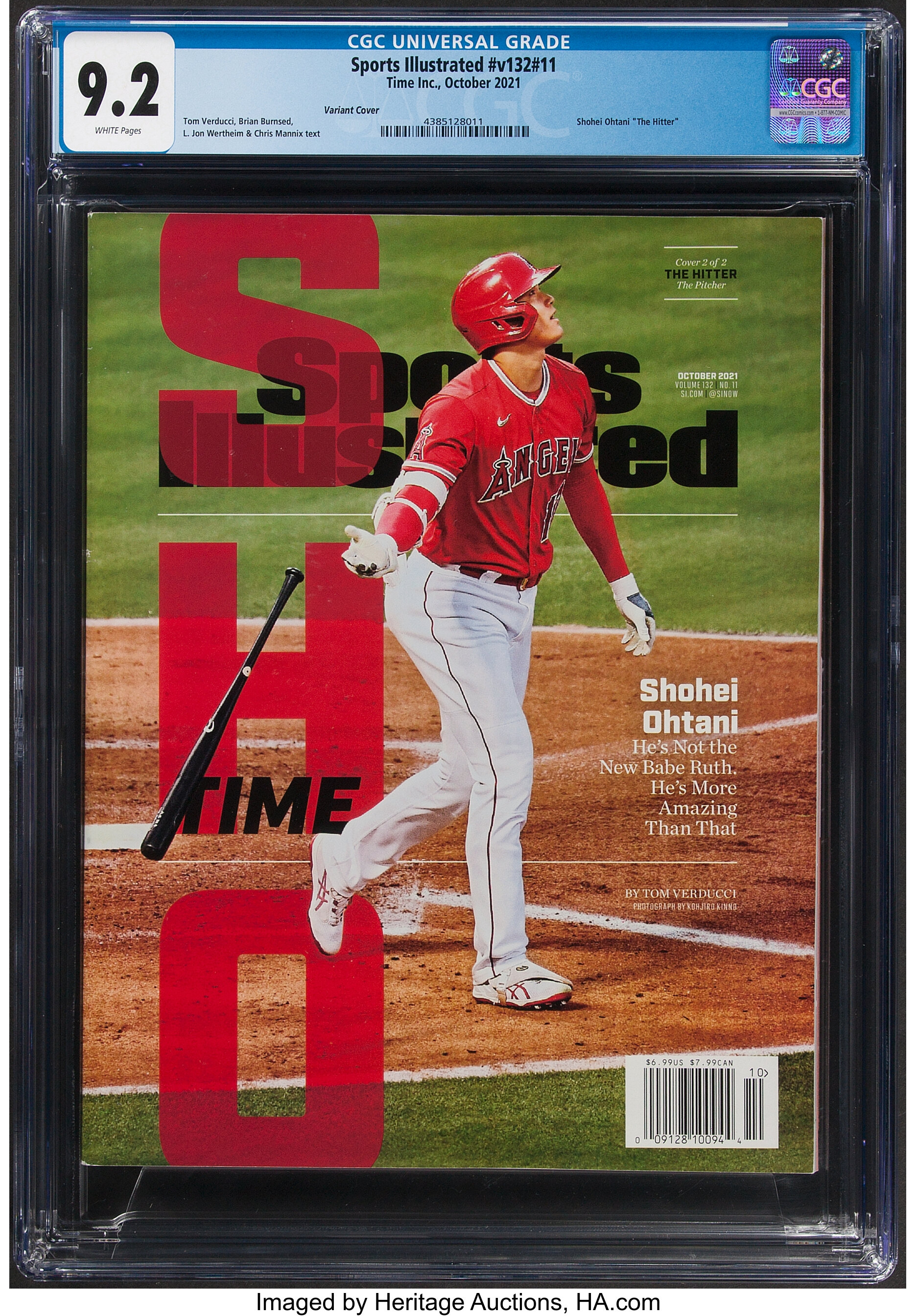 2021 Shohei Ohtani "The Hitter" Cover Sports Illustrated, CGC | Lot ...
