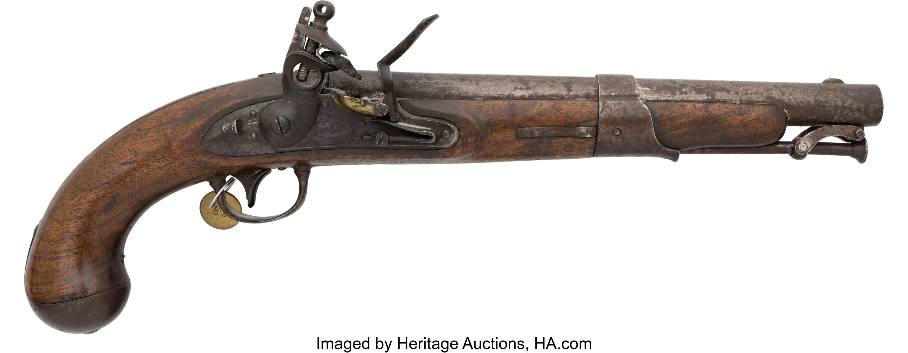 Model 1819 Flintlock Pistol by Simeon North.. ... Handguns Muzzle | Lot ...