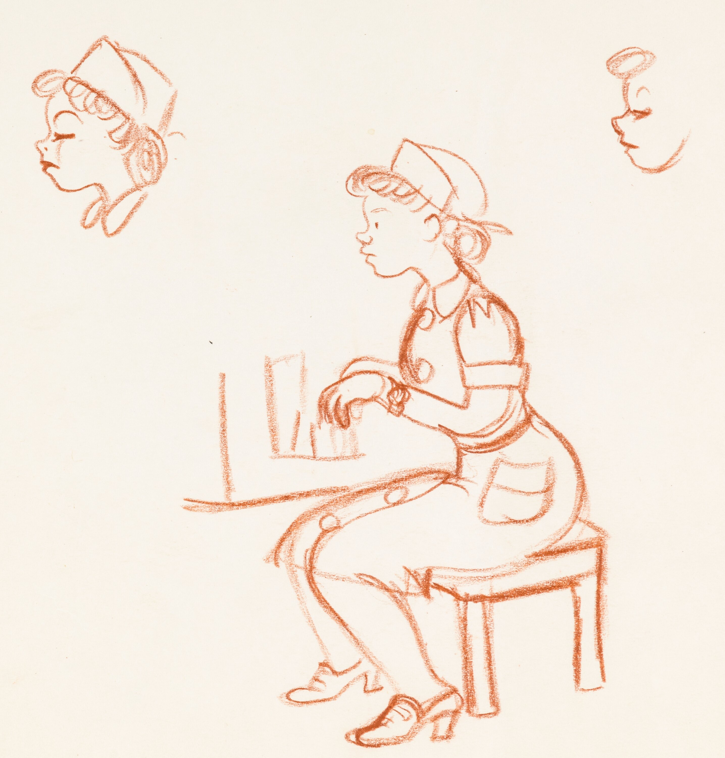 The Reluctant Dragon Baby Weems Nurse Character Development Drawing ...