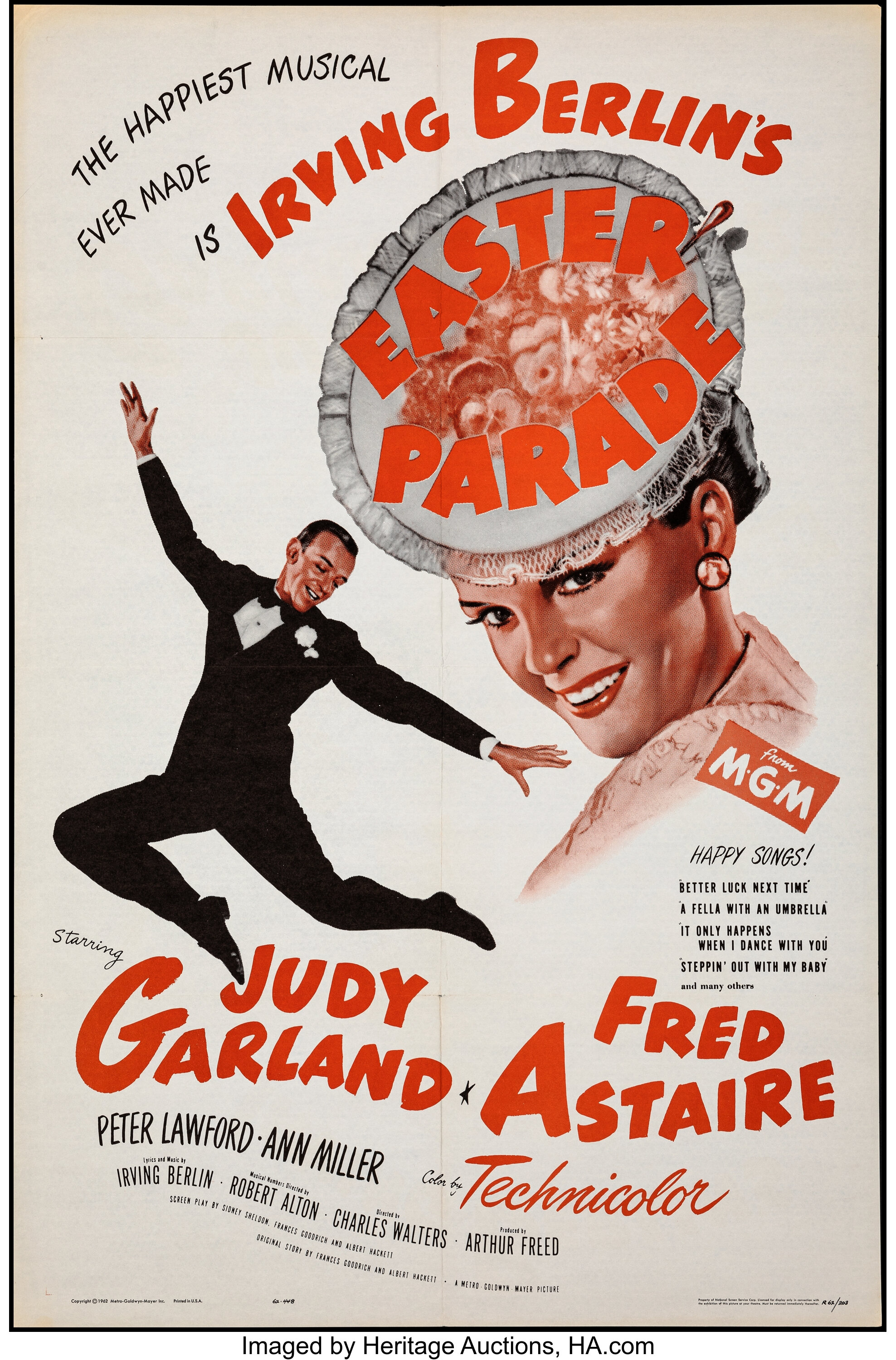 Easter Parade (MGM, R-1962). Folded, Very Fine-. One Sheet (27" X | Lot ...