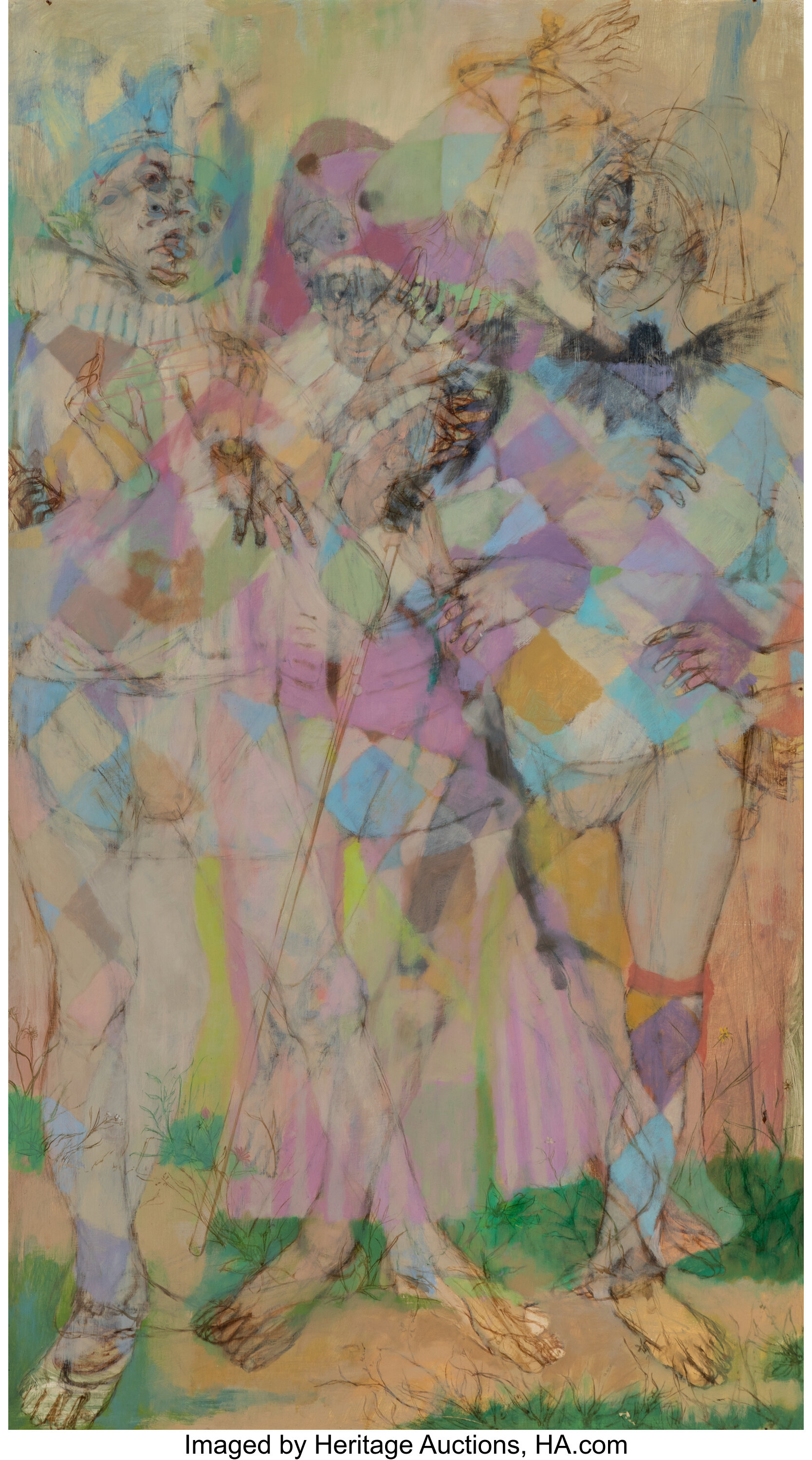 Bernard Riley (American, 1920). Harlequin with a Brass Bell, 1965 ...