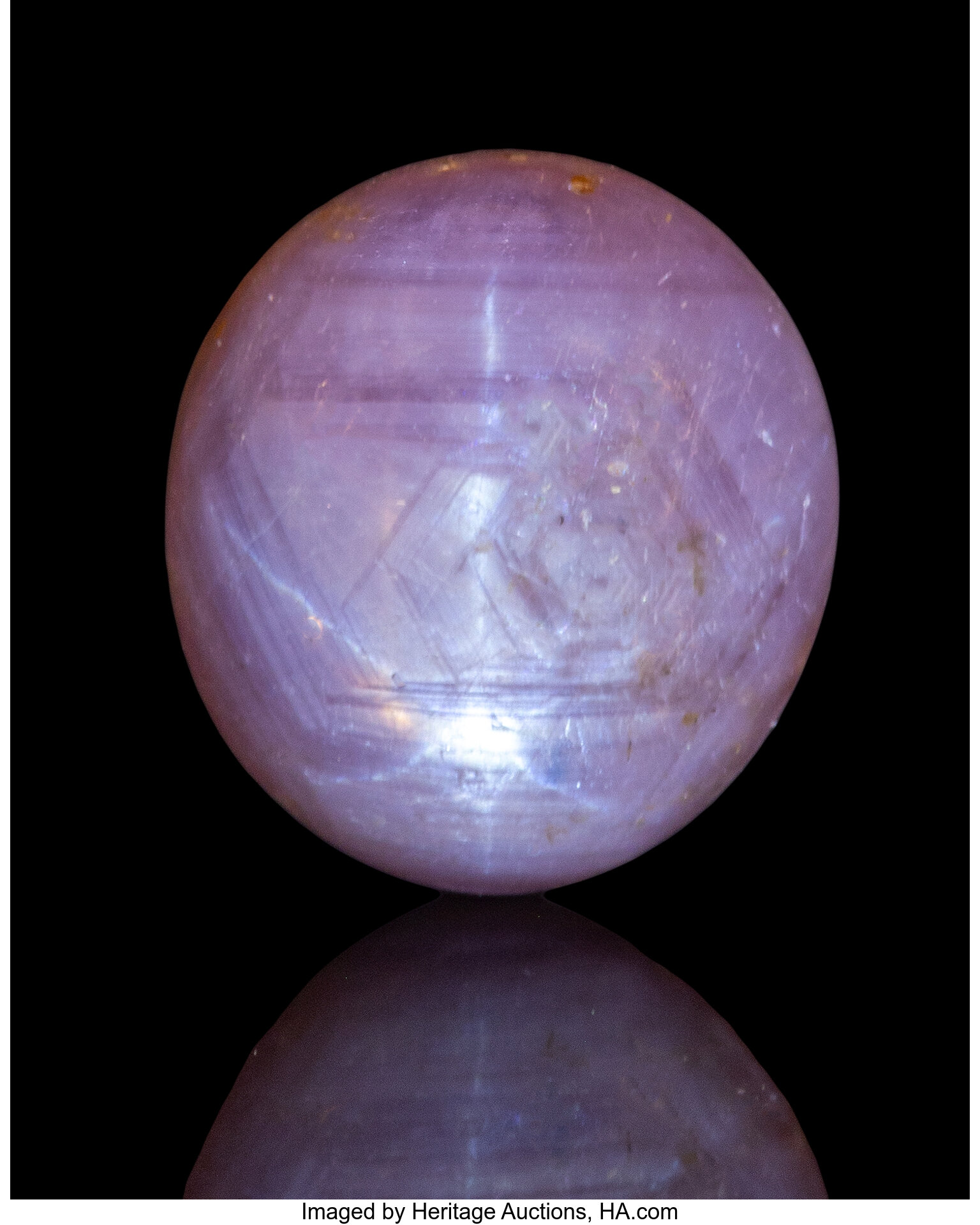 Gemstone: Star Pink Sapphire - 7.54 Cts.. Sri Lanka. 10.20 x 9.18 x ...