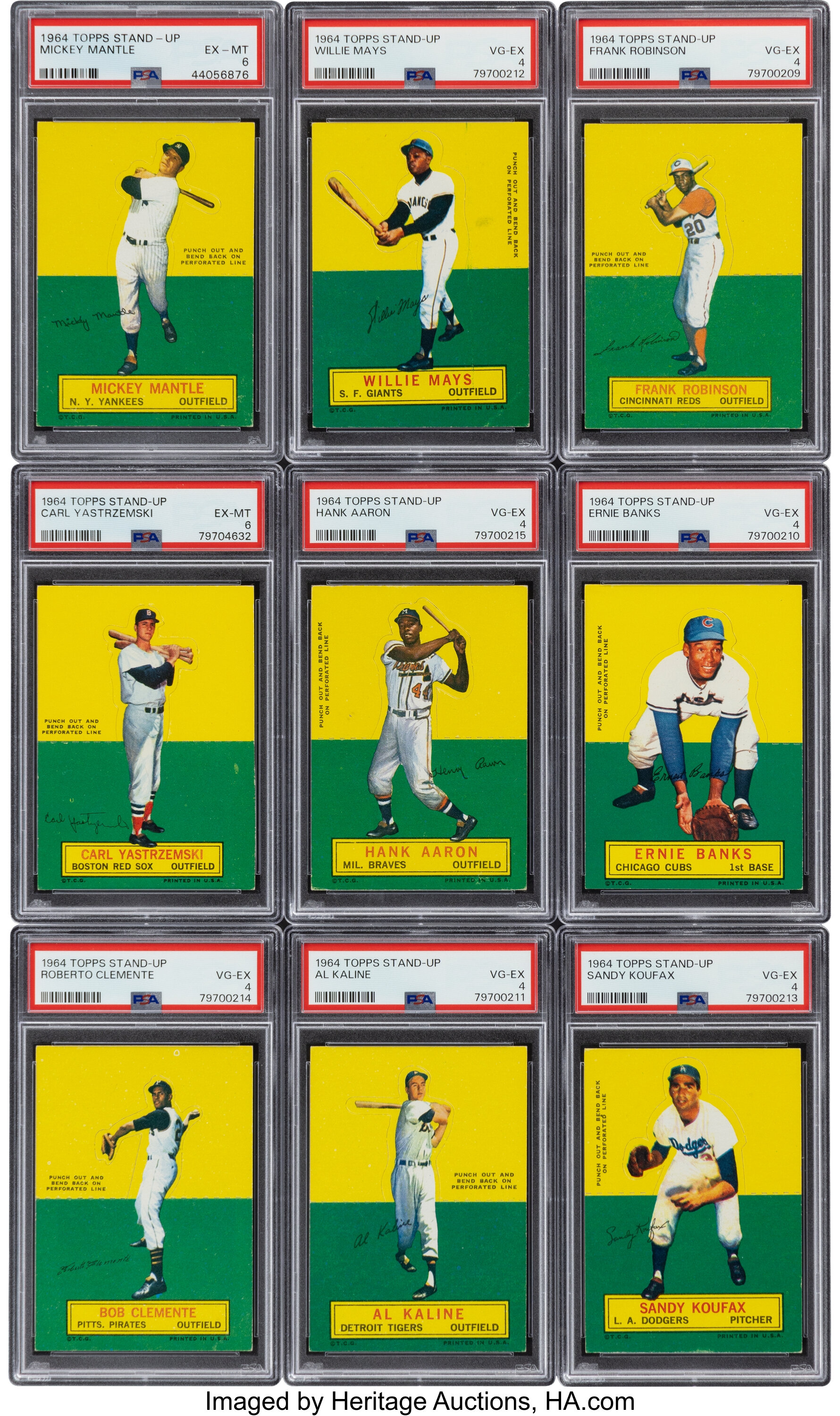 1964 Topps Stand Up Baseball Complete Set (77). ... Baseball Cards ...