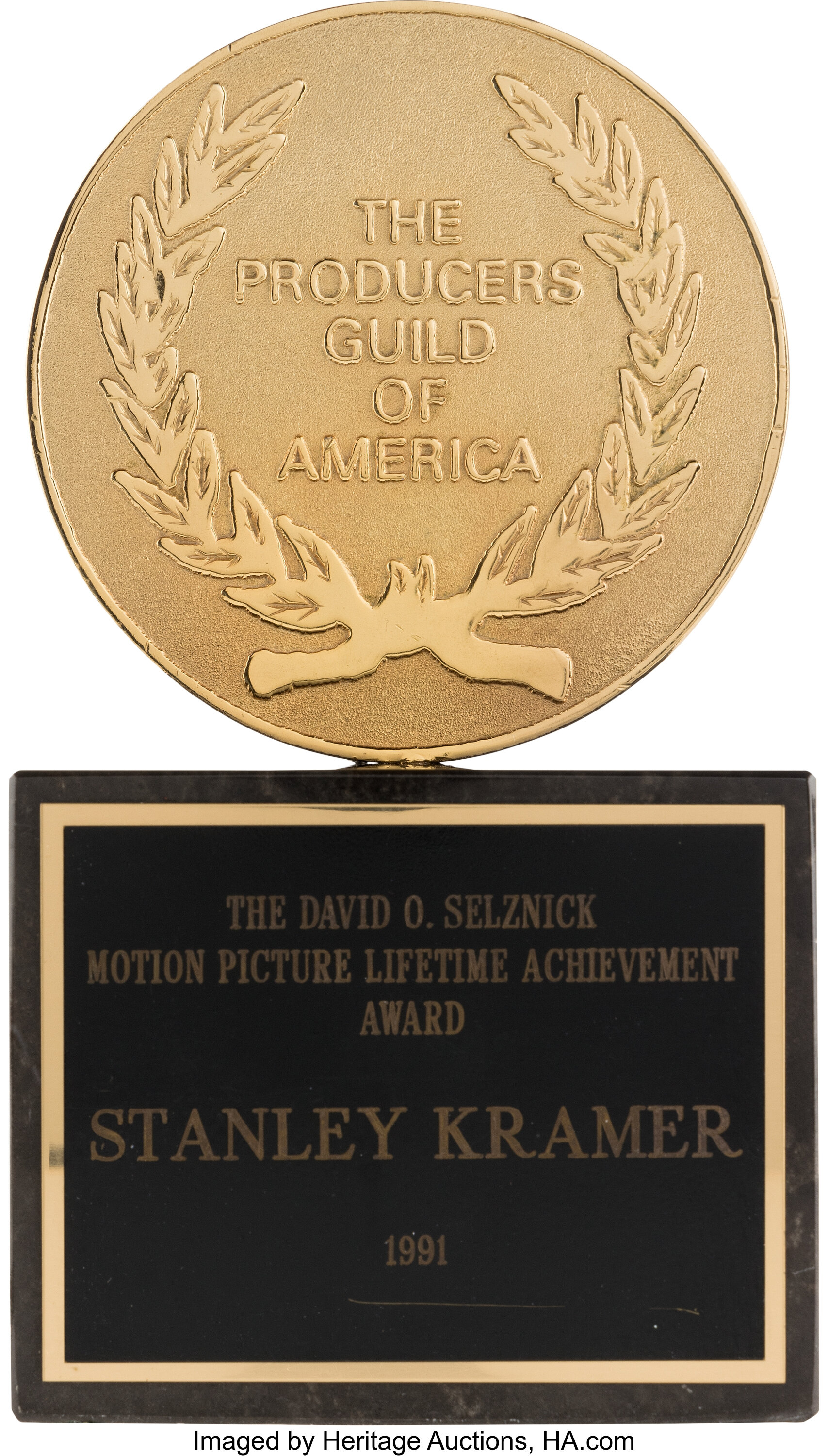 Stanley Kramer Personal Film Awards including Producers Guild of | Lot ...