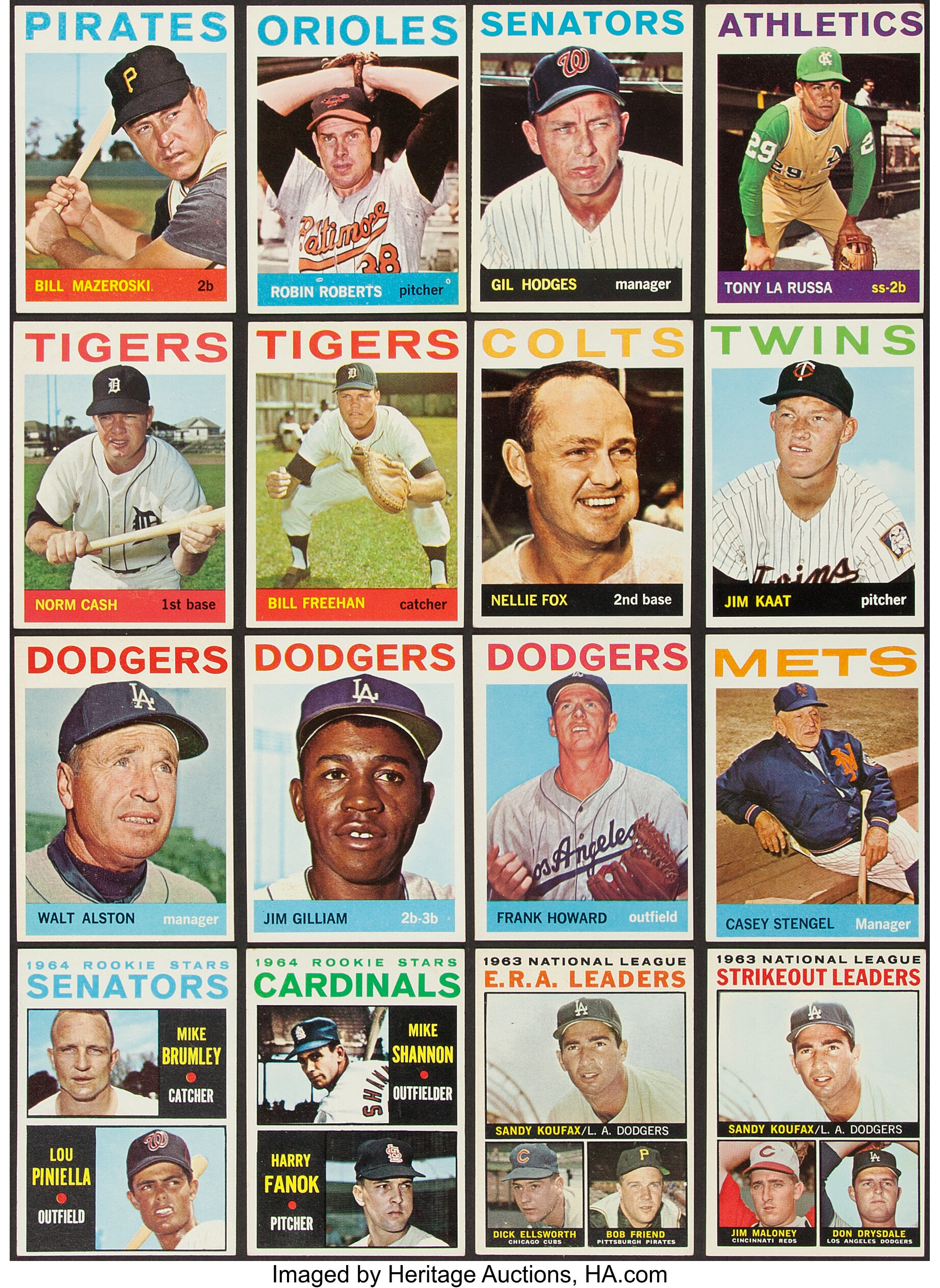 1964 Topps Baseball Partial Set (440+). ... Baseball Cards Sets | Lot ...
