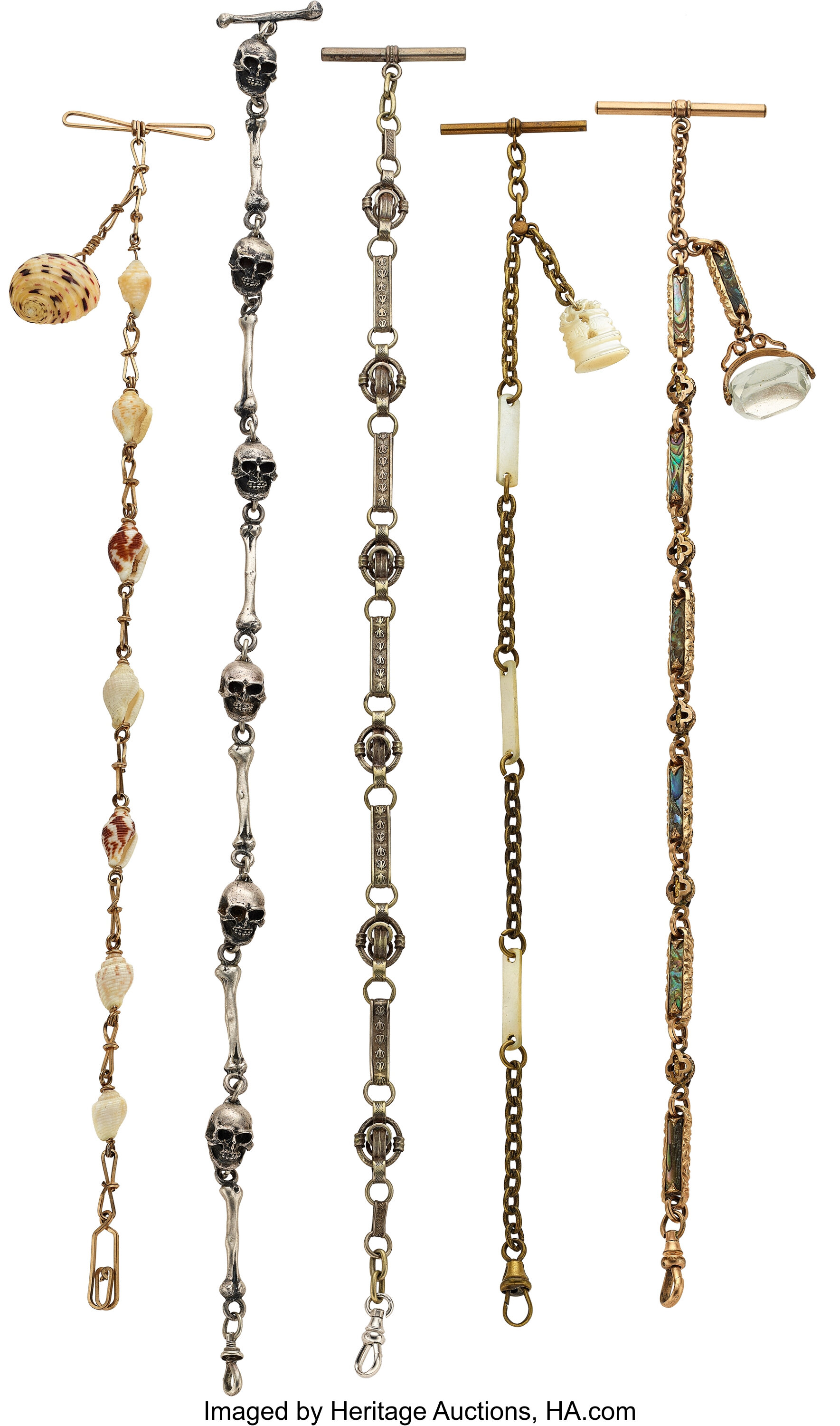 Five Unusual Chains. ... (Total: 5 Items) Timepieces Accessories | Lot ...