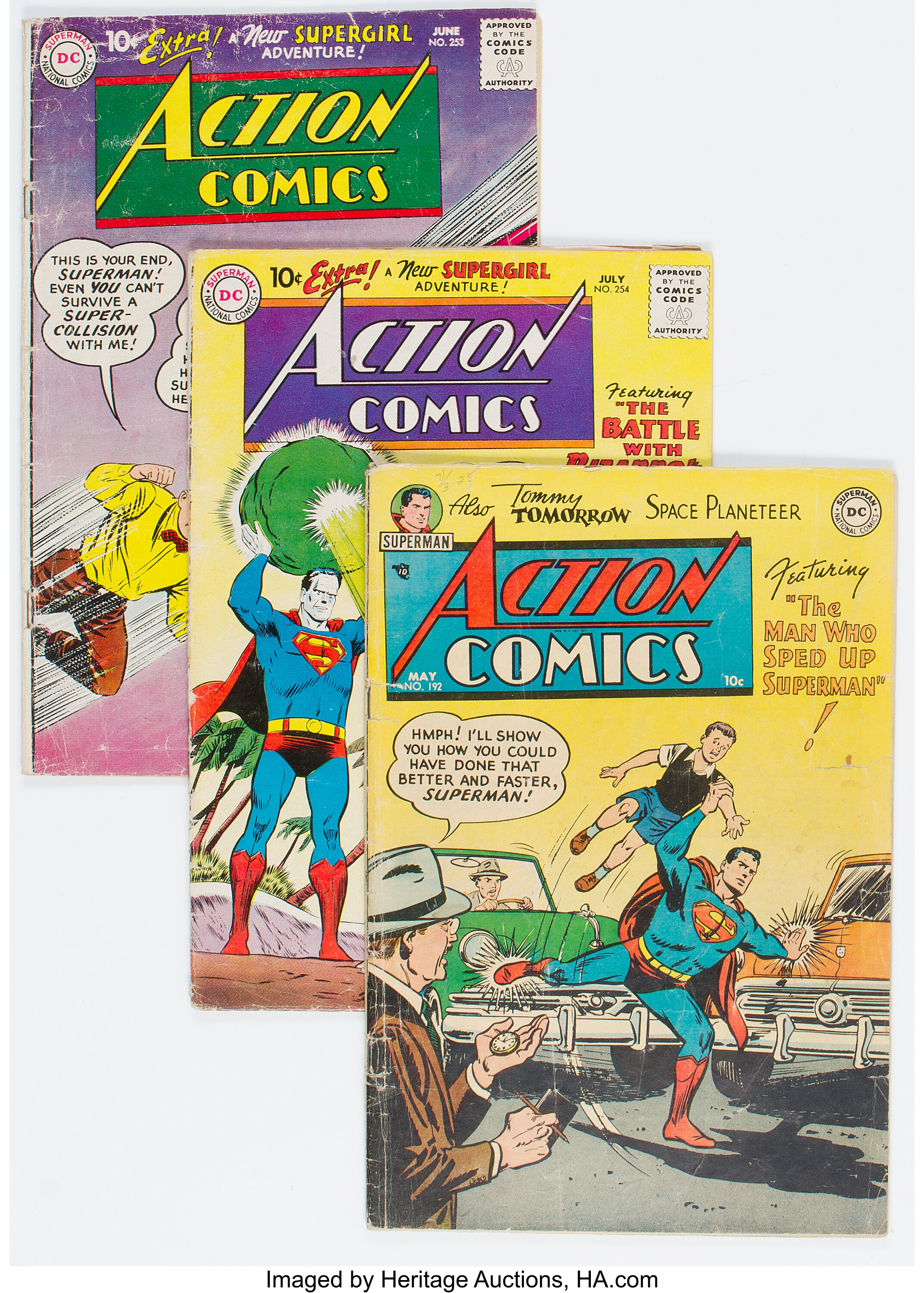 Action Comics Group of 16 (DC, 1954-68) Condition: Average | Lot #15384 ...