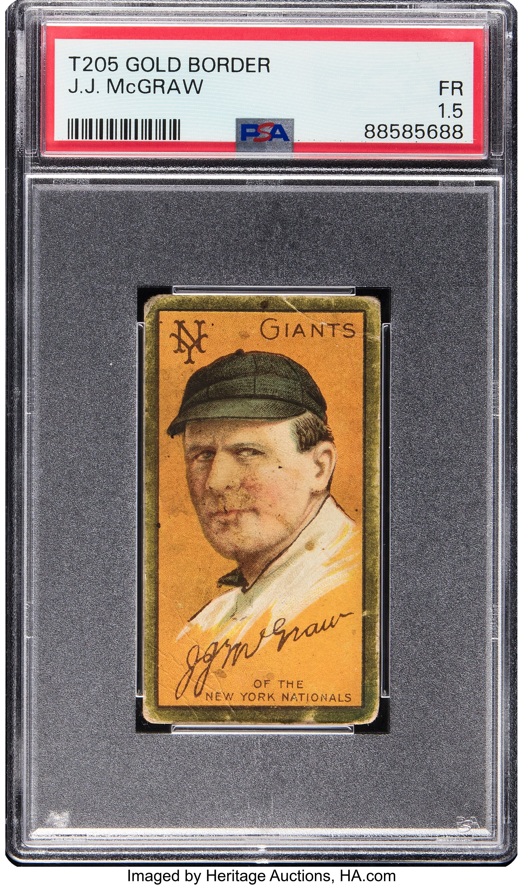 1911 T205 Piedmont John McGraw PSA Fair 1.5.... Baseball Cards | Lot ...