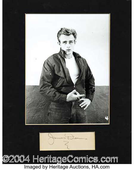 James Dean Vintage Ink Signature Autographs | Lot #166 | Heritage Auctions