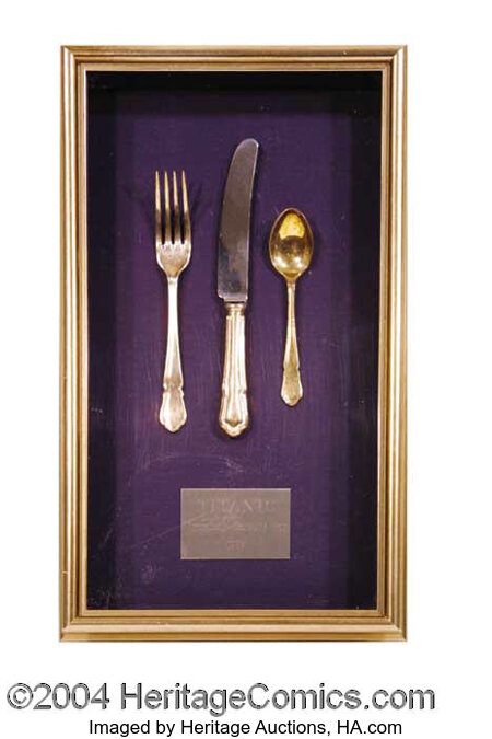 Titanic Used Silverware Set From Filming Autographs | Lot #534 ...