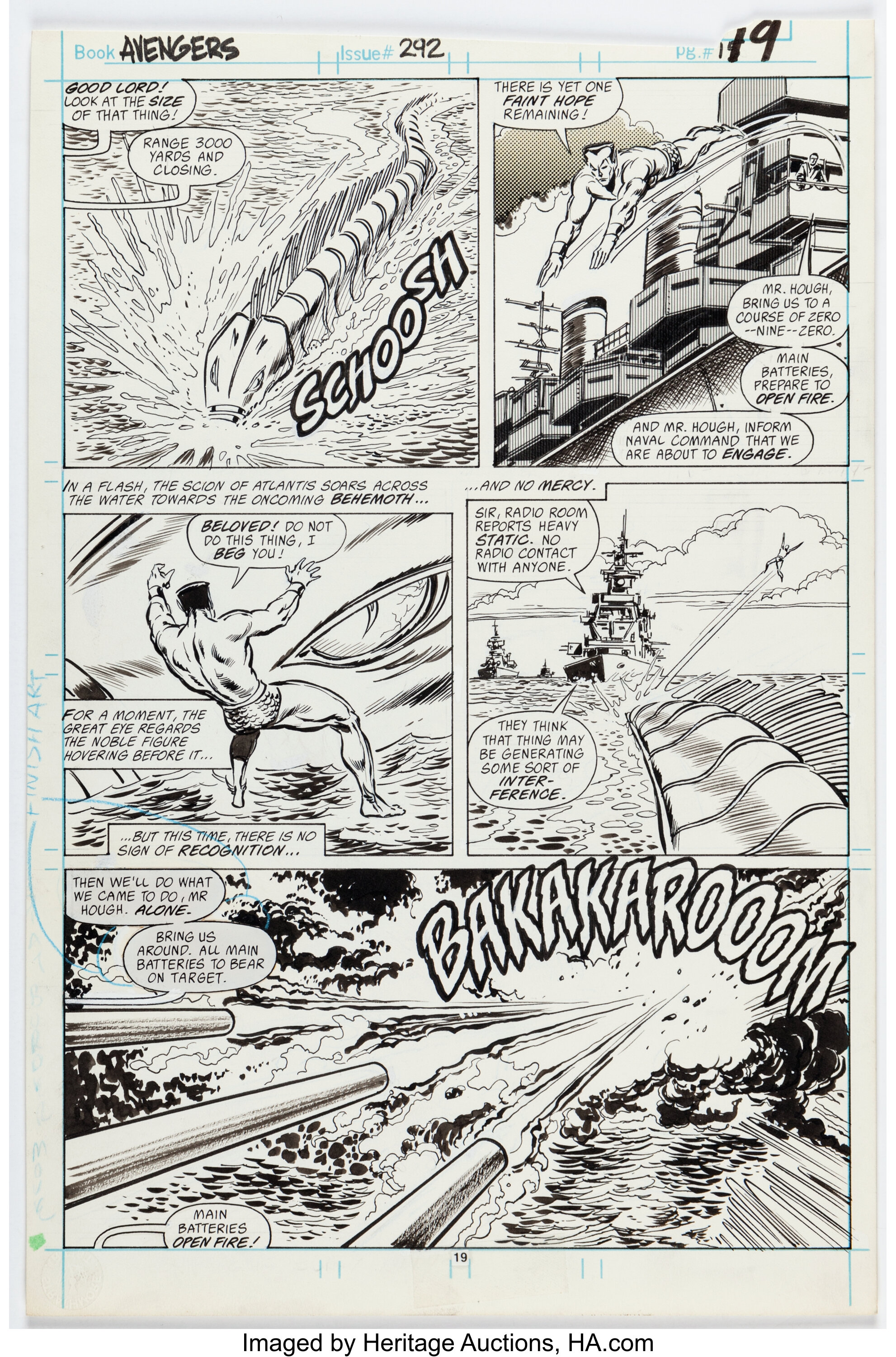 John Buscema and Tom Palmer The Avengers #292 Story Page 15 | Lot ...