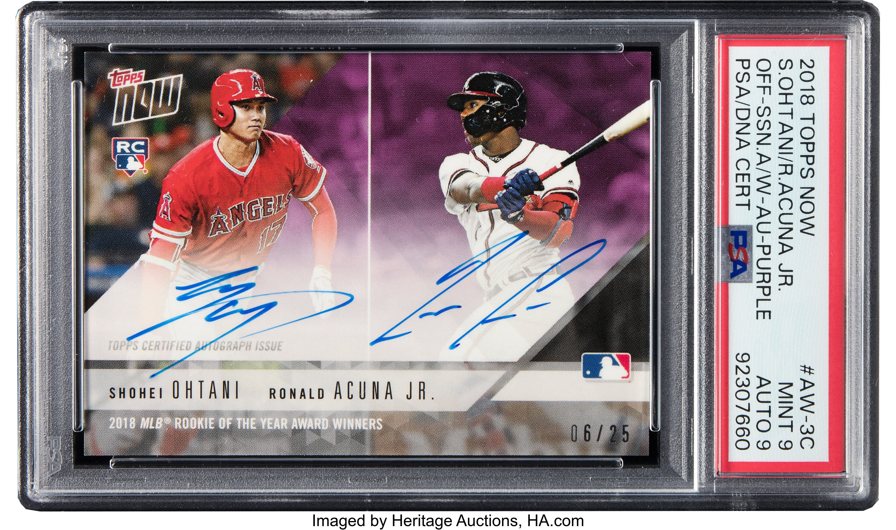 2018 Topps Now Off-Season Award Winner Shohei Ohtani & Ronald Acuna ...