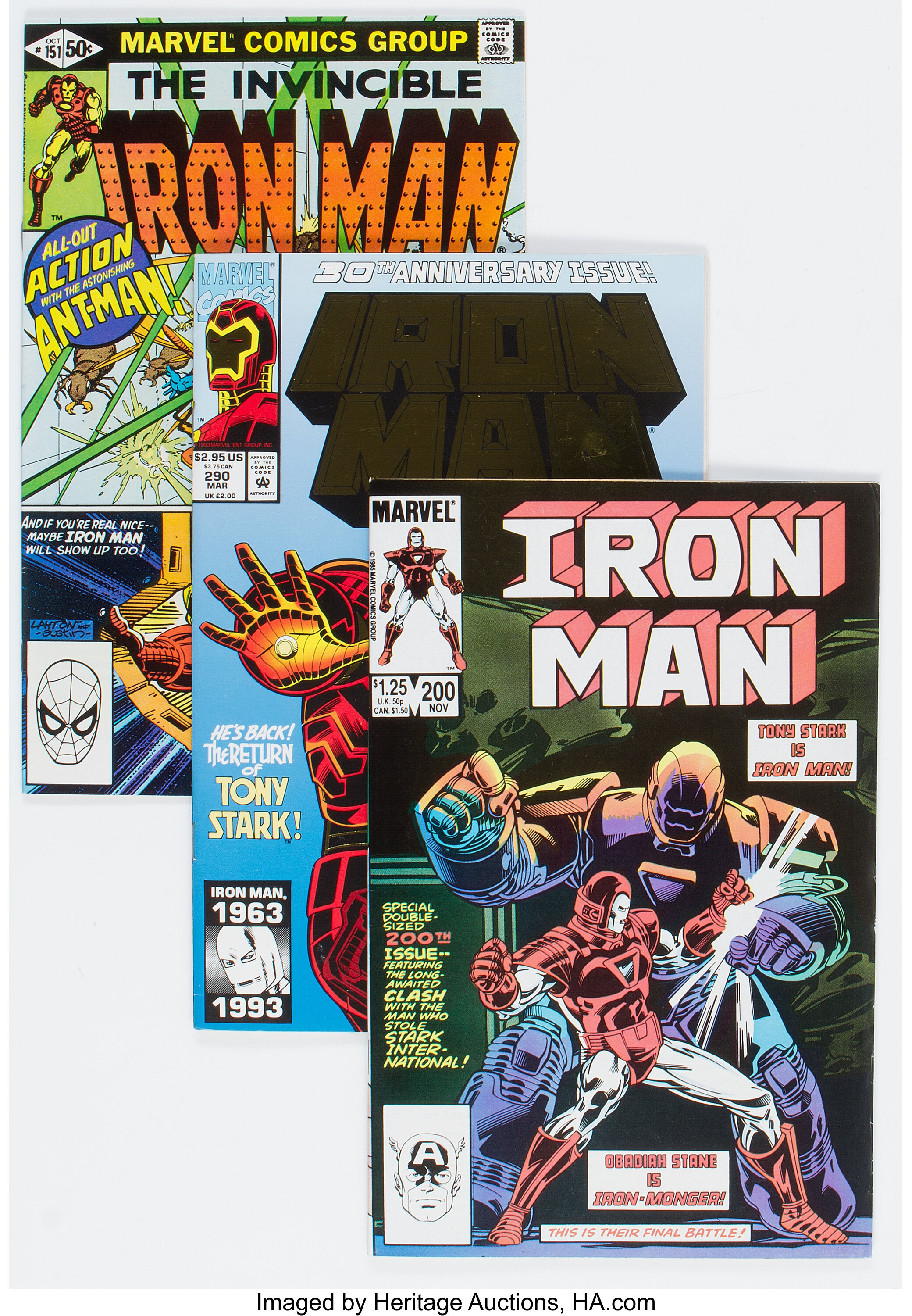 Iron Man Group of 56 (Marvel, 1981-93) Condition: Average VF.... | Lot ...