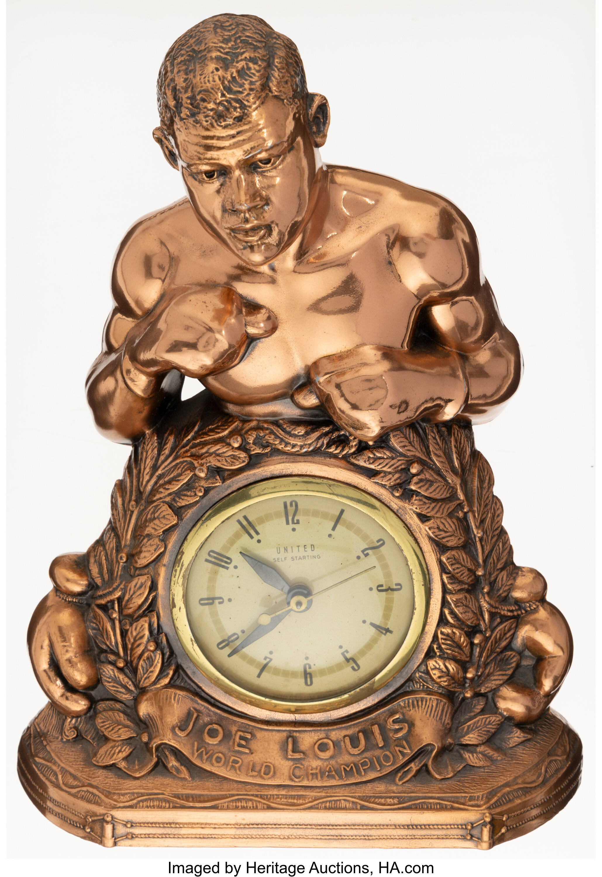 1940's Joe Louis Figural Clock.... Boxing Collectibles Memorabilia ...