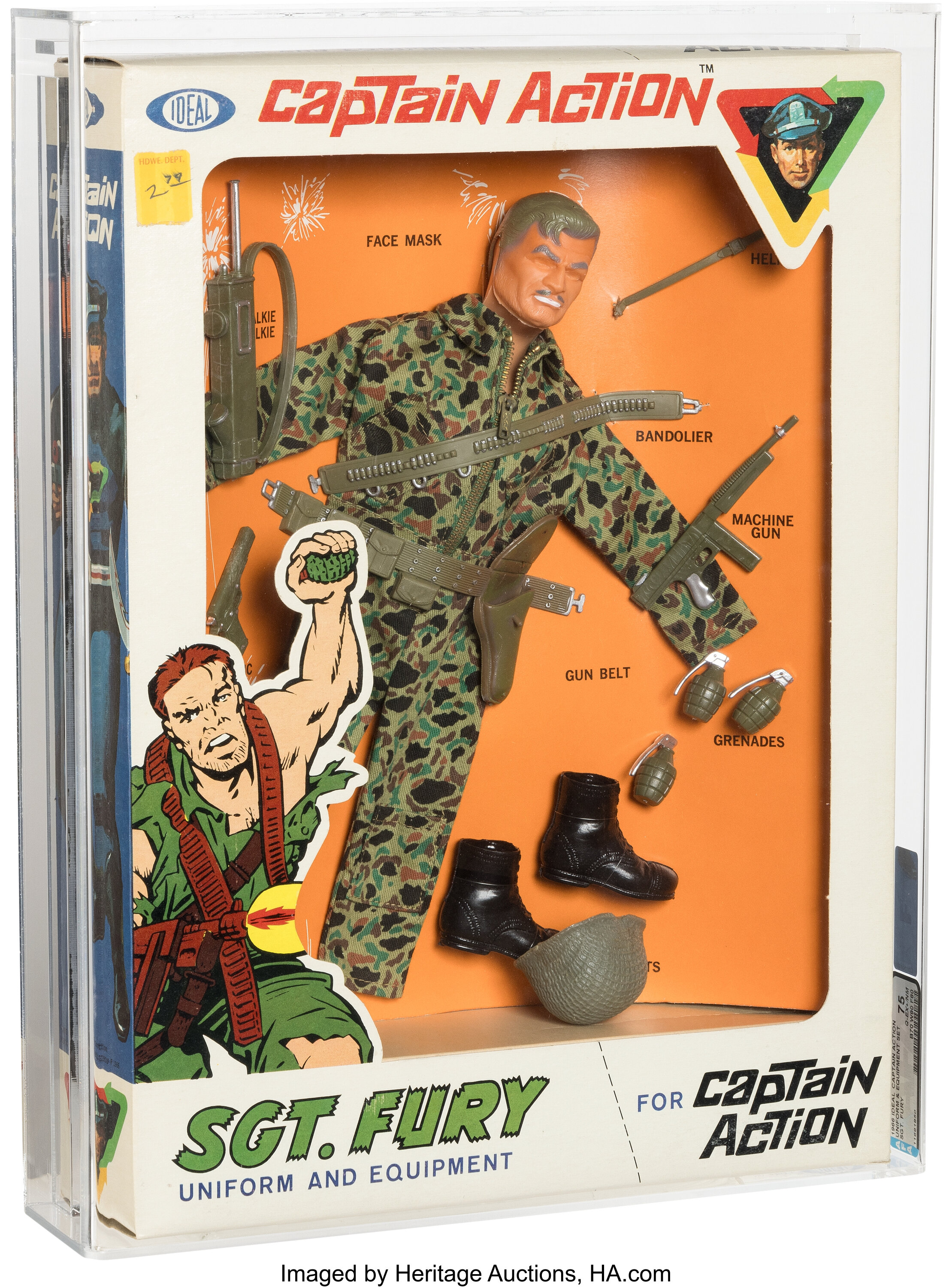 Captain Action Sgt. Fury Uniform & Equipment Set AFA Q-75 *POP 1 | Lot ...