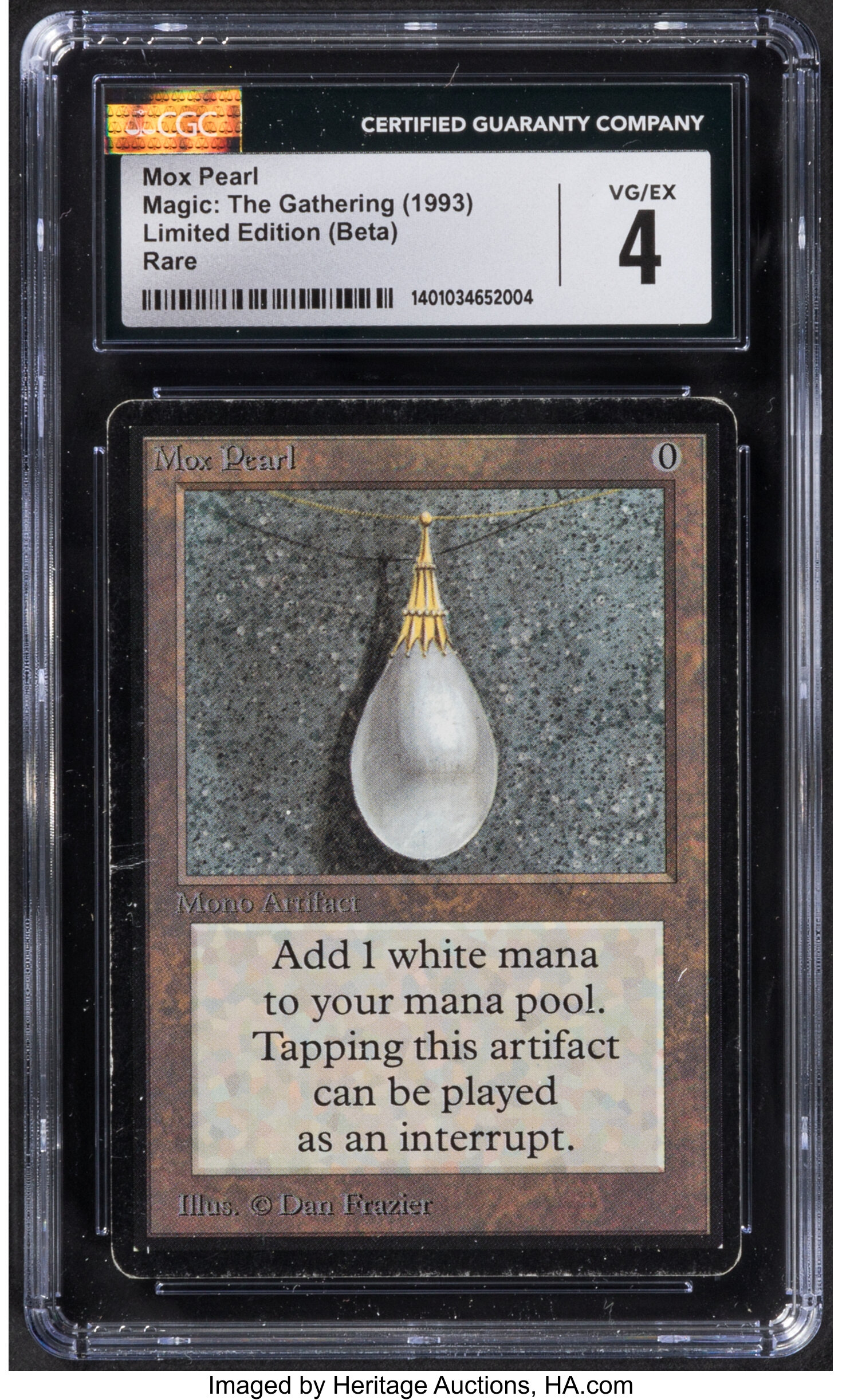 Magic: The Gathering Mox Pearl Limited Edition (Beta) CGC Trading | Lot ...
