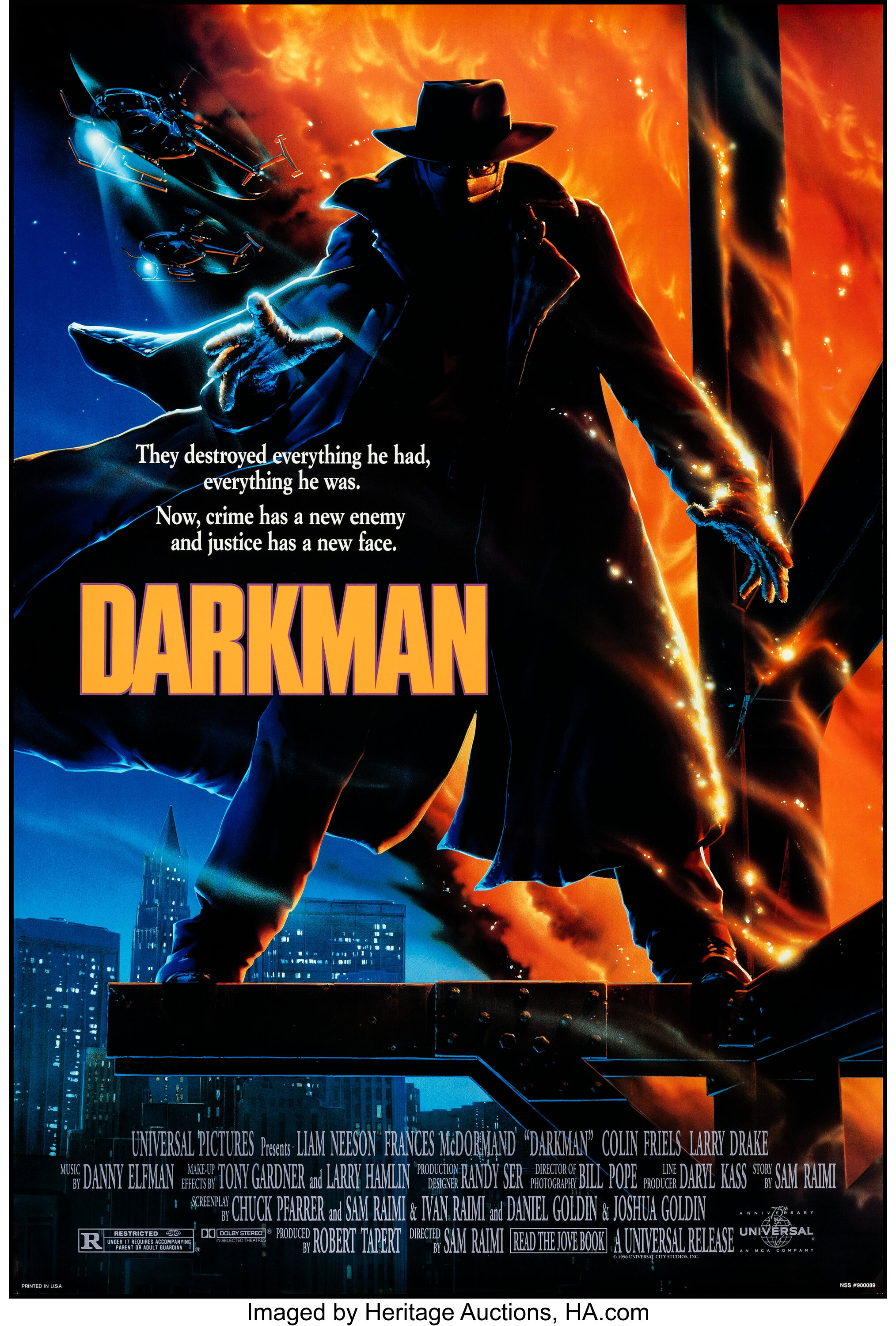Darkman (Universal, 1990). Rolled, Very Fine. One Sheets (3) (27" X ...